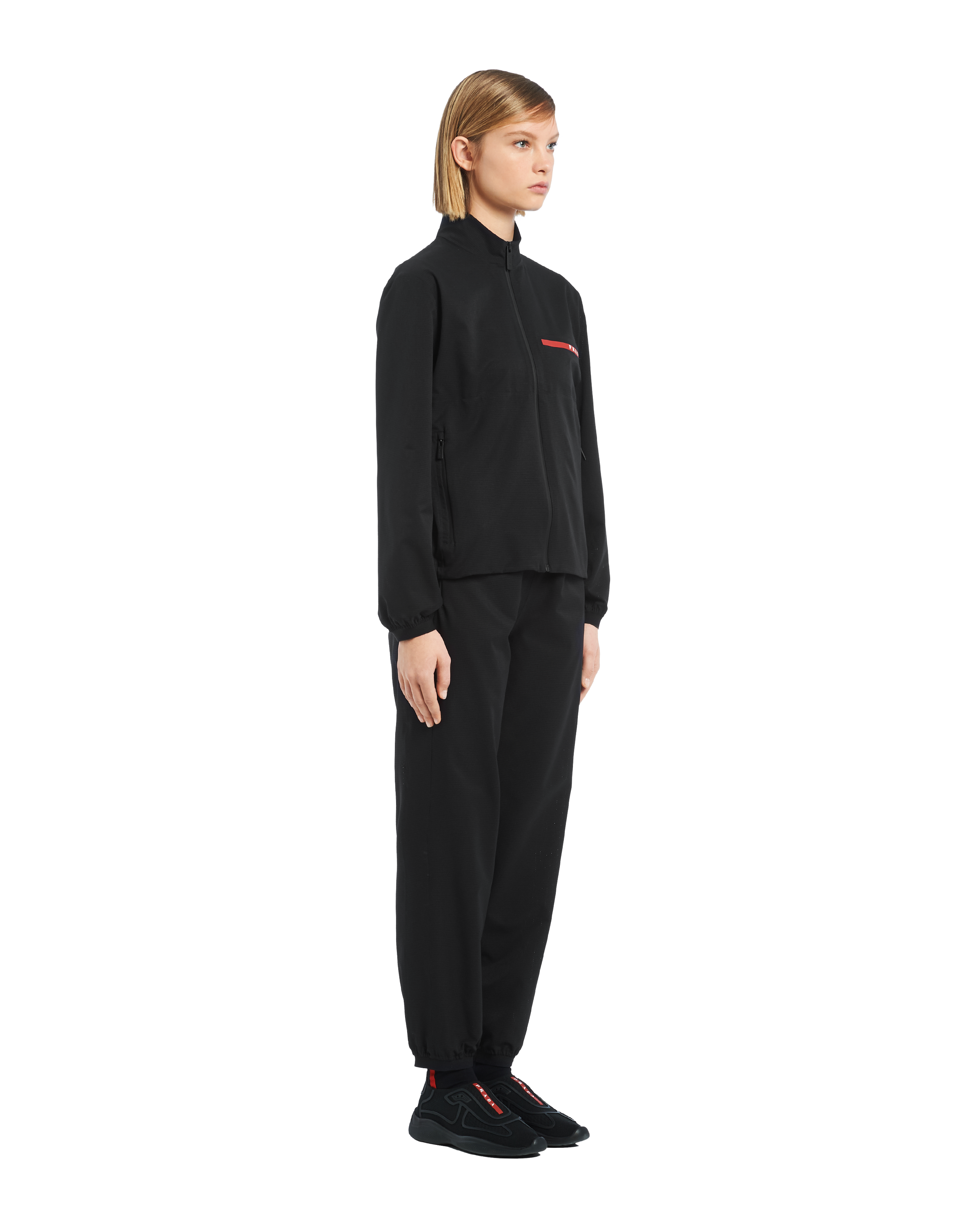 黑色 织物面料外套 LR LX008 Prada