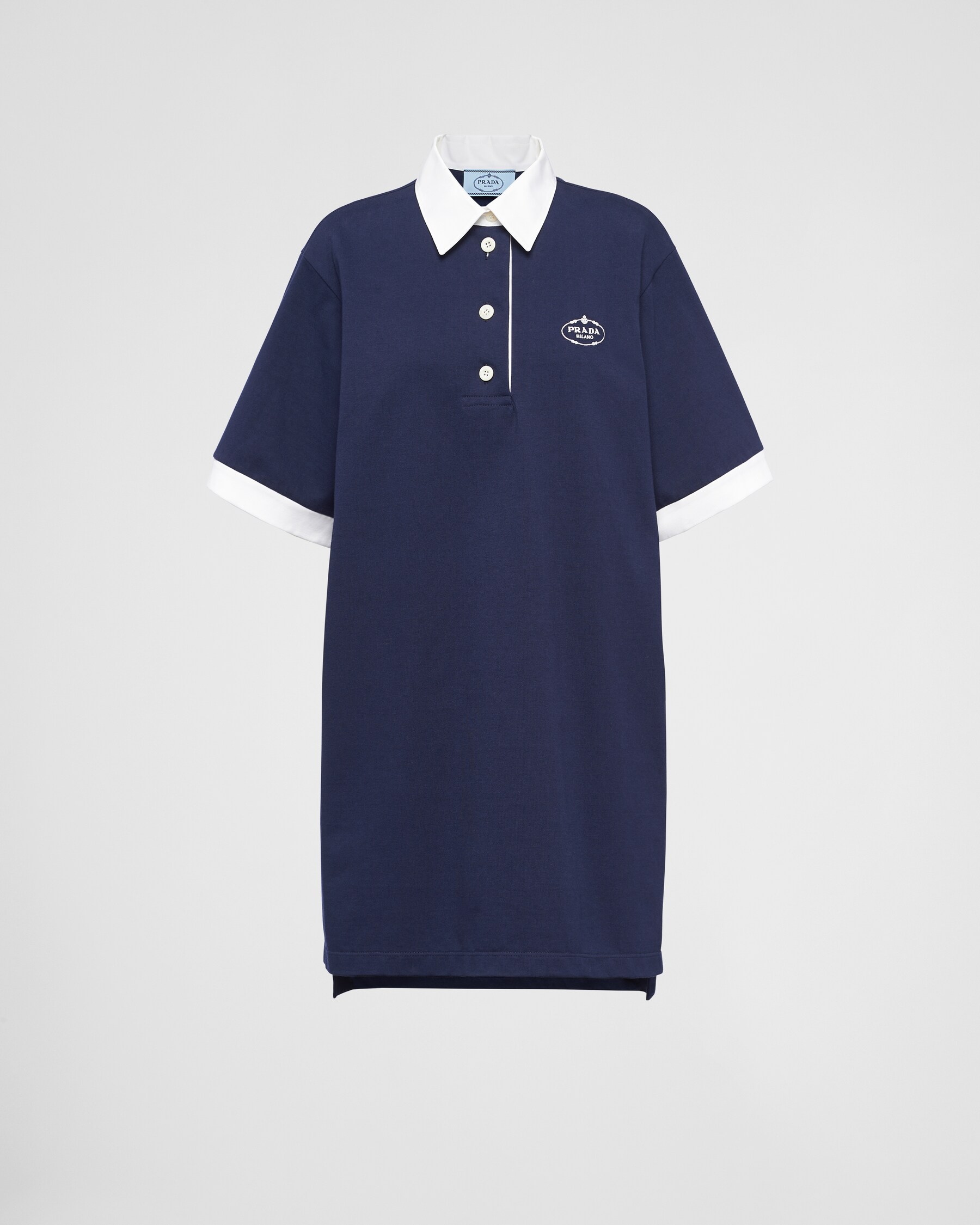 Navy Jersey Dress | PRADA