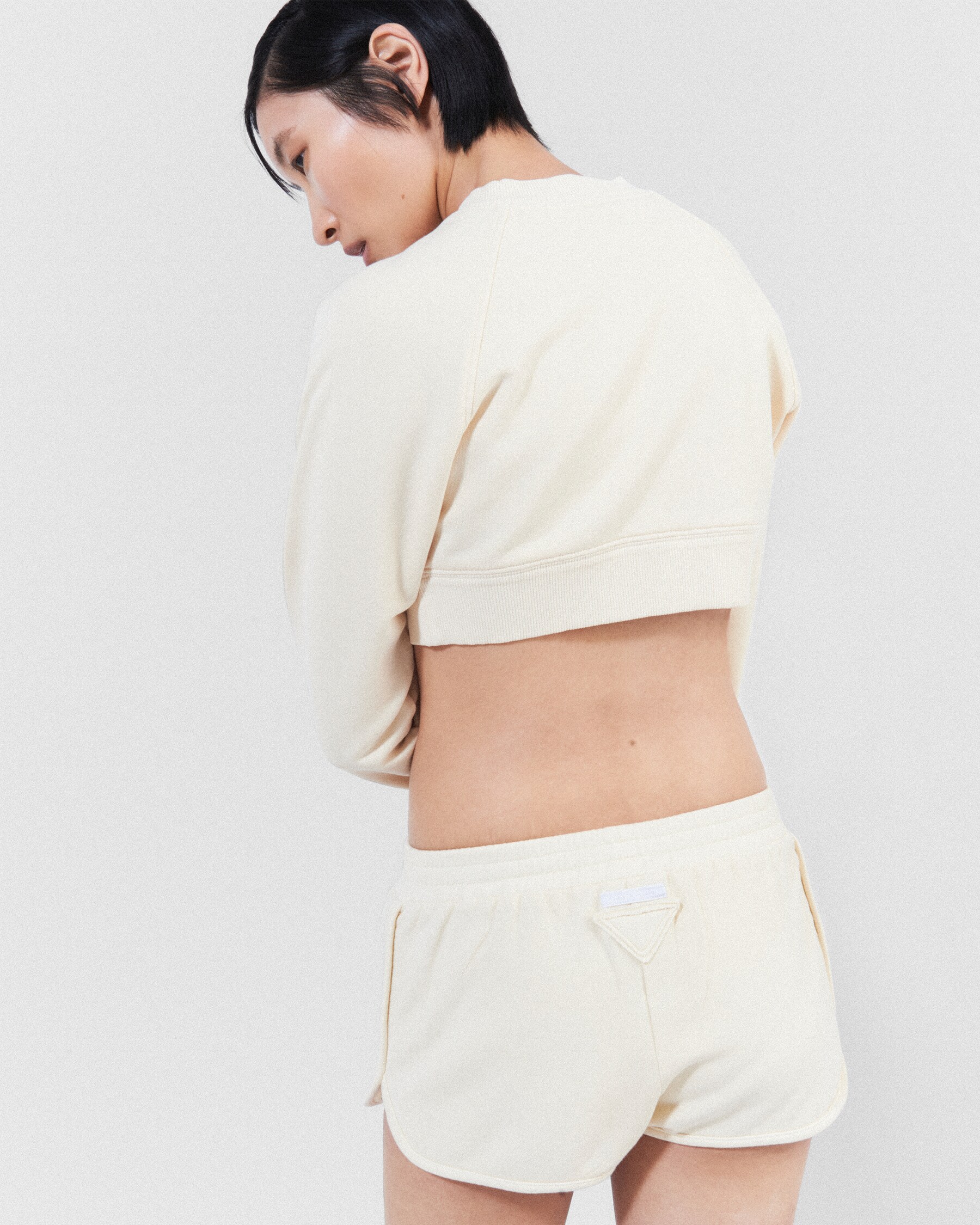 Vanilla Cropped Fleece Blouson | PRADA