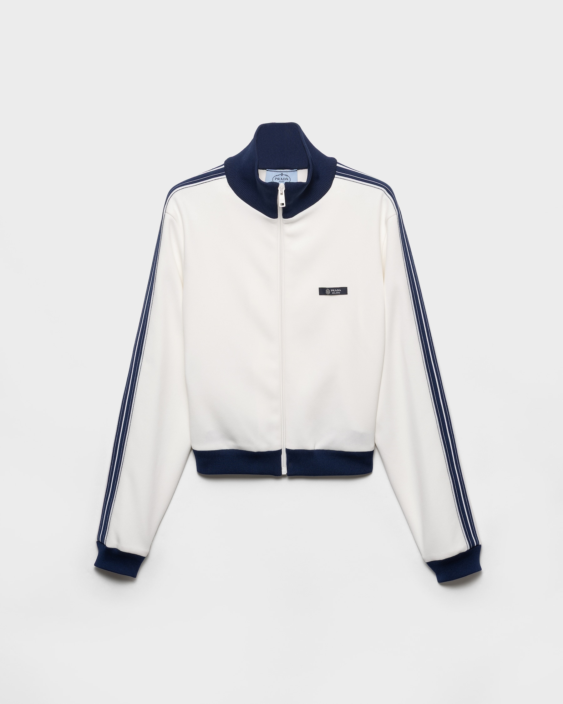 Ivory Fleece Jacket | PRADA - United States