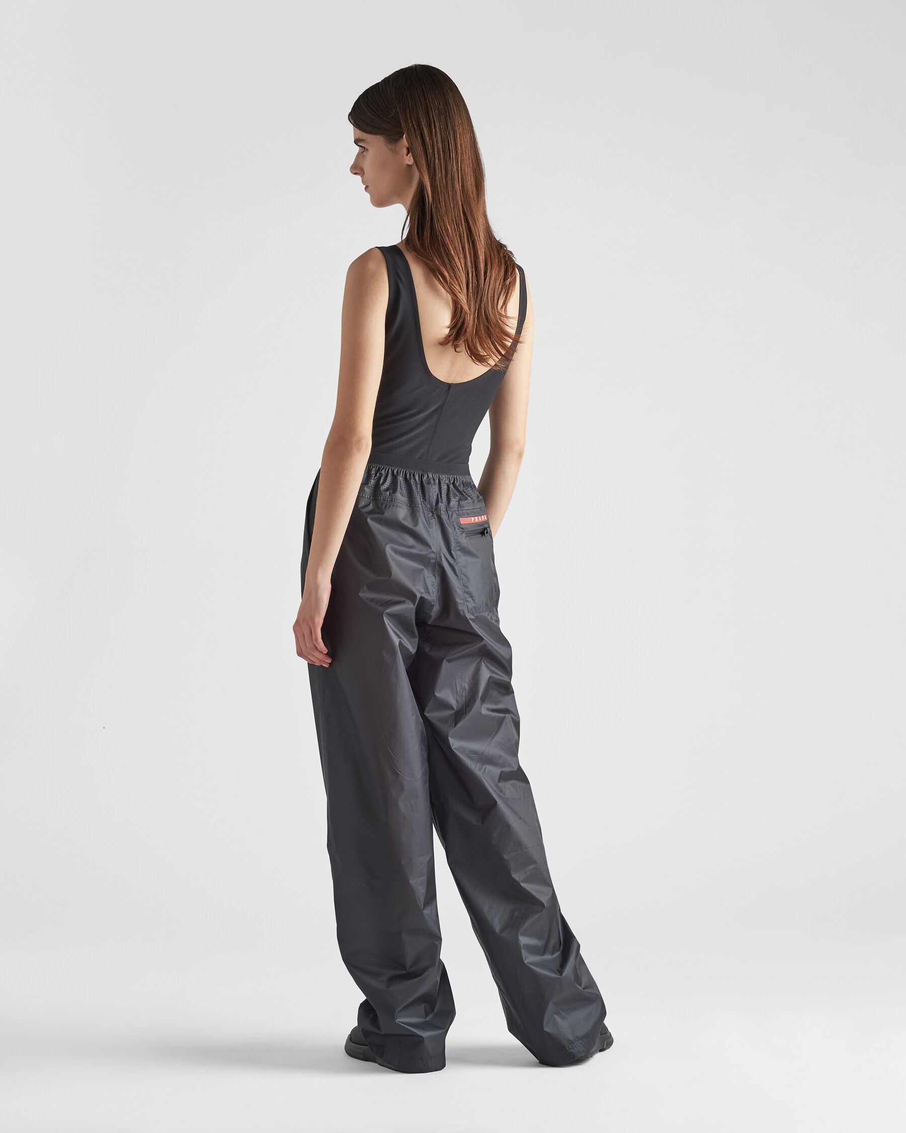 Black Stretch Jersey One-piece Swimsuit | PRADA