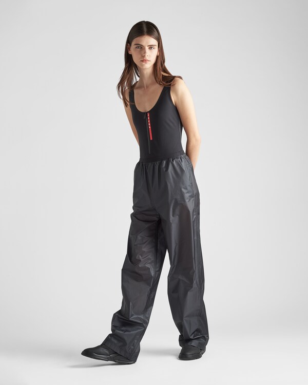 Black Stretch Jersey One-piece Swimsuit | PRADA