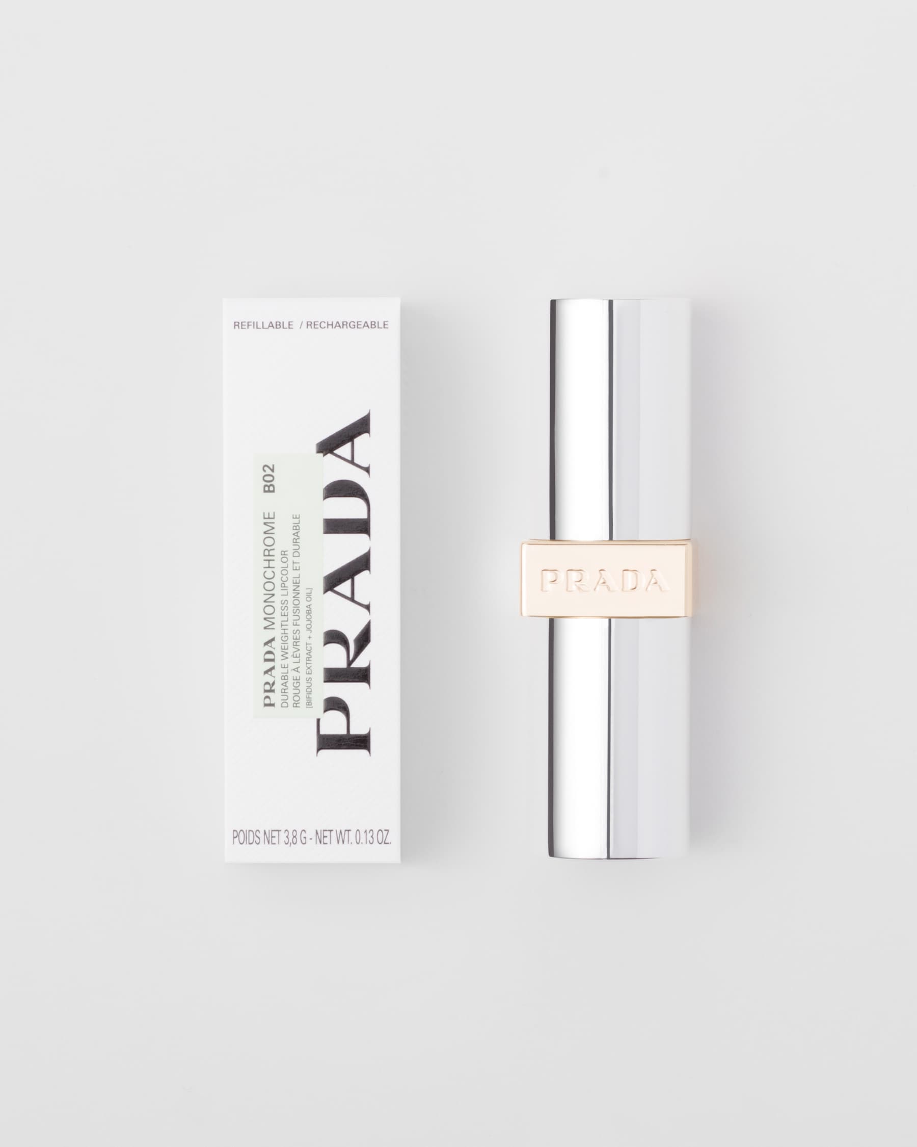 B02 - 柔粉棕 普拉达至色持久轻盈唇膏 - B02 - 柔粉棕 | PRADA