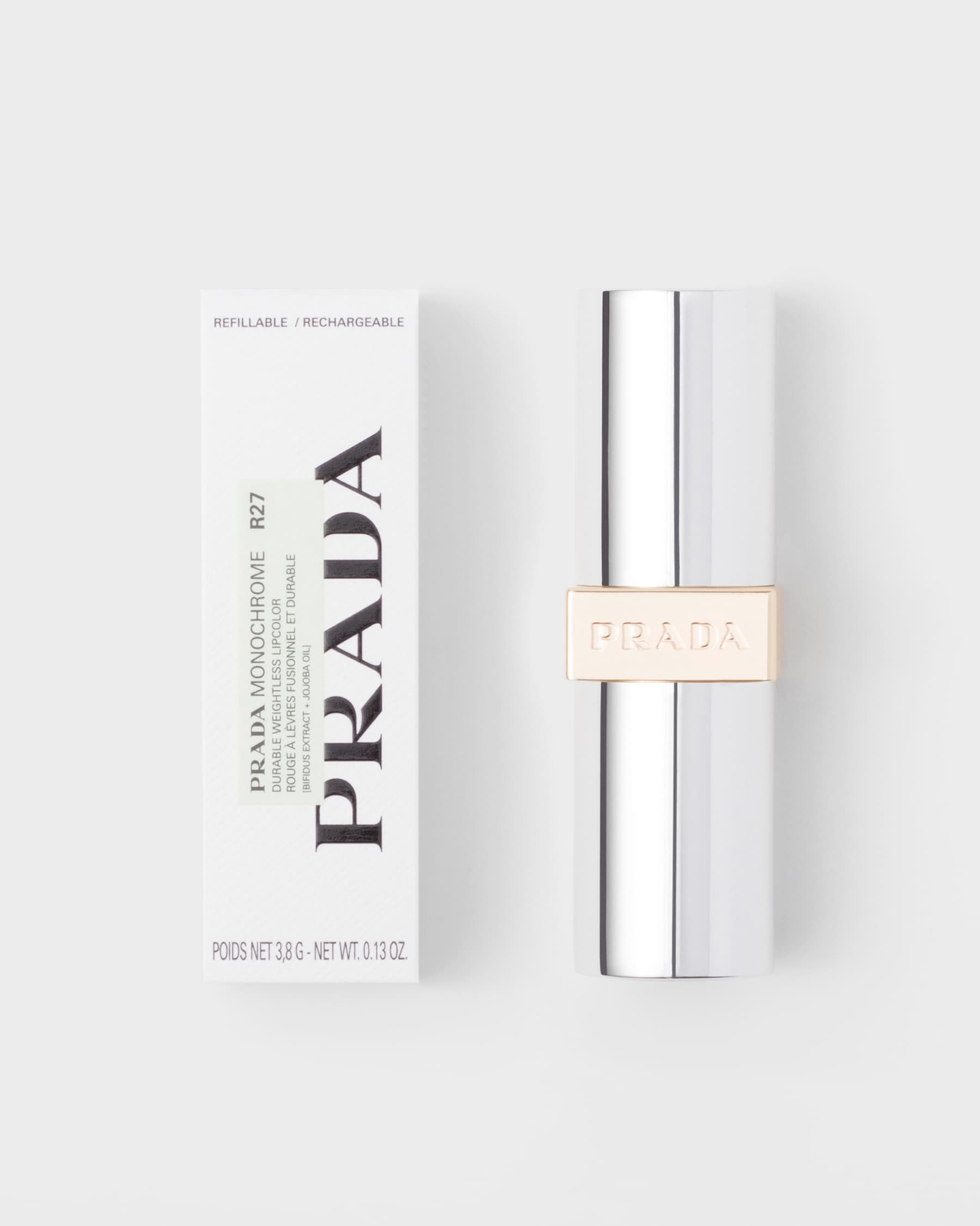 R27 - Rubino Prada Monochrome Hyper Matte Lipstick - R27 - Rubino | PRADA