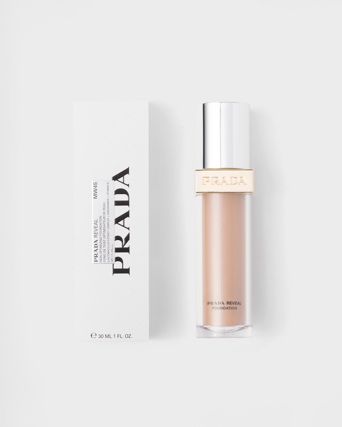 Mw45 - Medium Warm Prada Reveal Skin Optimizing Foundation - Mw45 ...