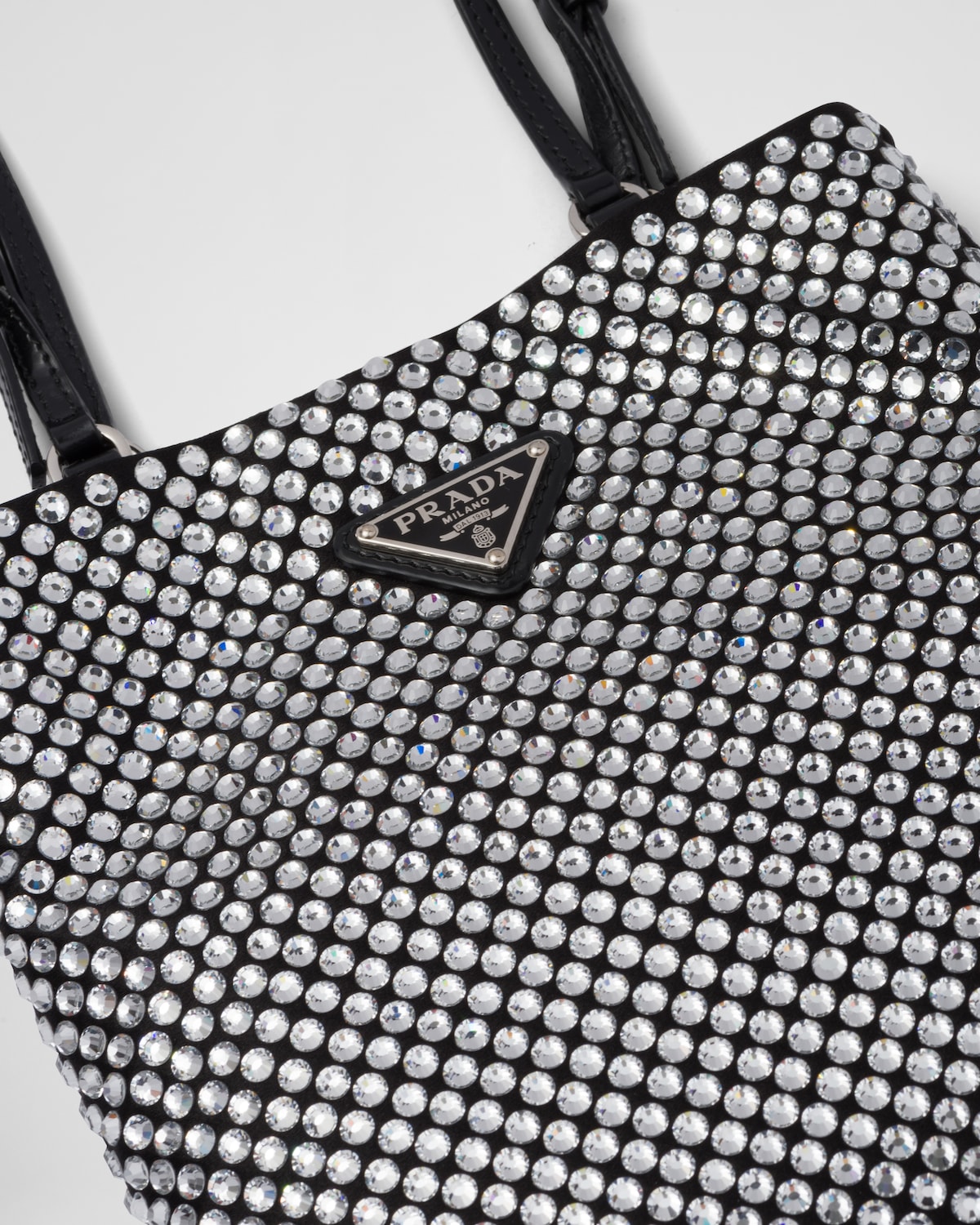 Crystal Satin Handbag With Crystals | PRADA