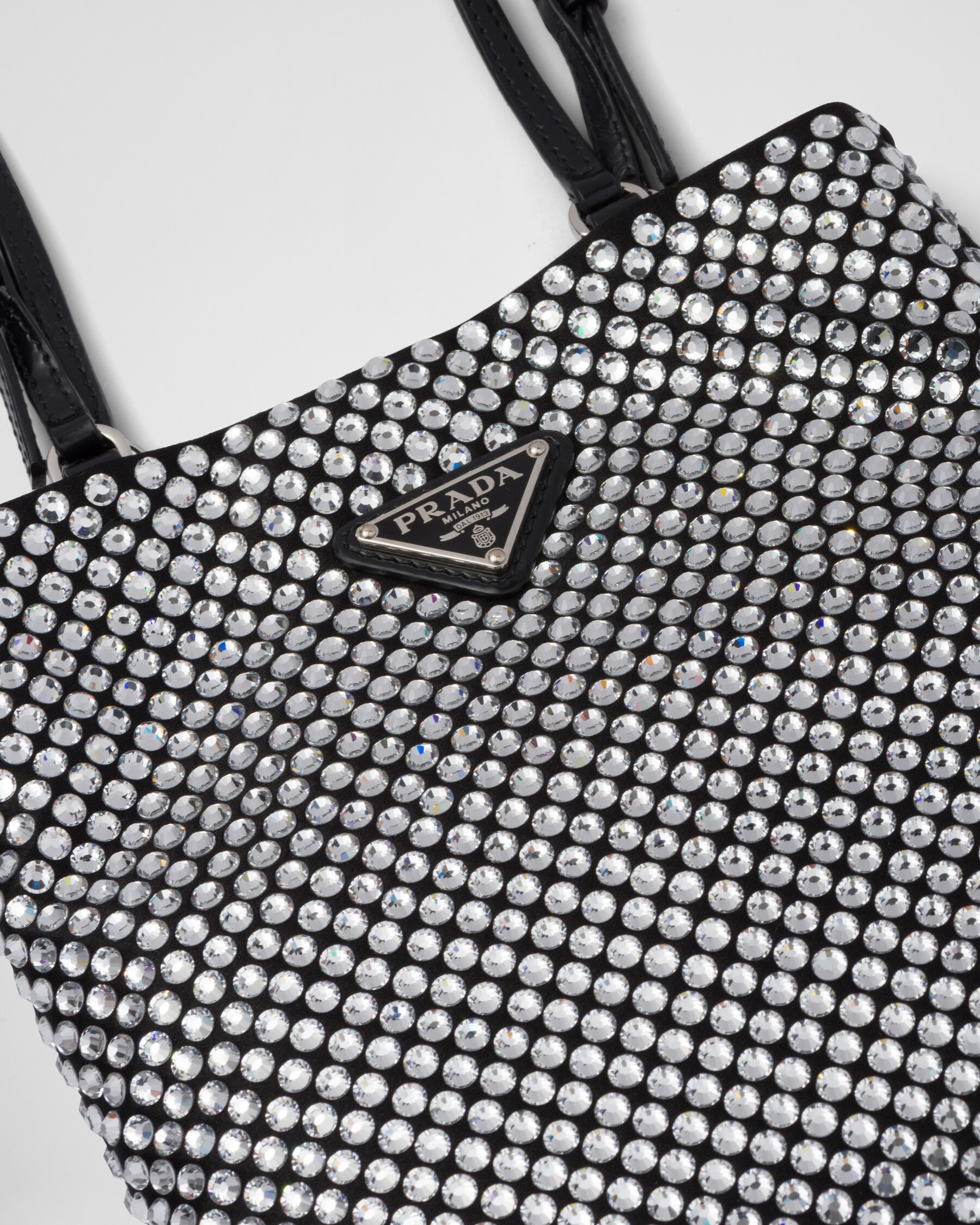Crystal Satin Handbag With Crystals | PRADA