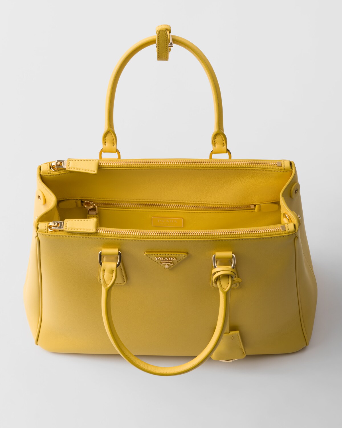 Sunny Yellow Prada Galleria Large Leather Bag | PRADA