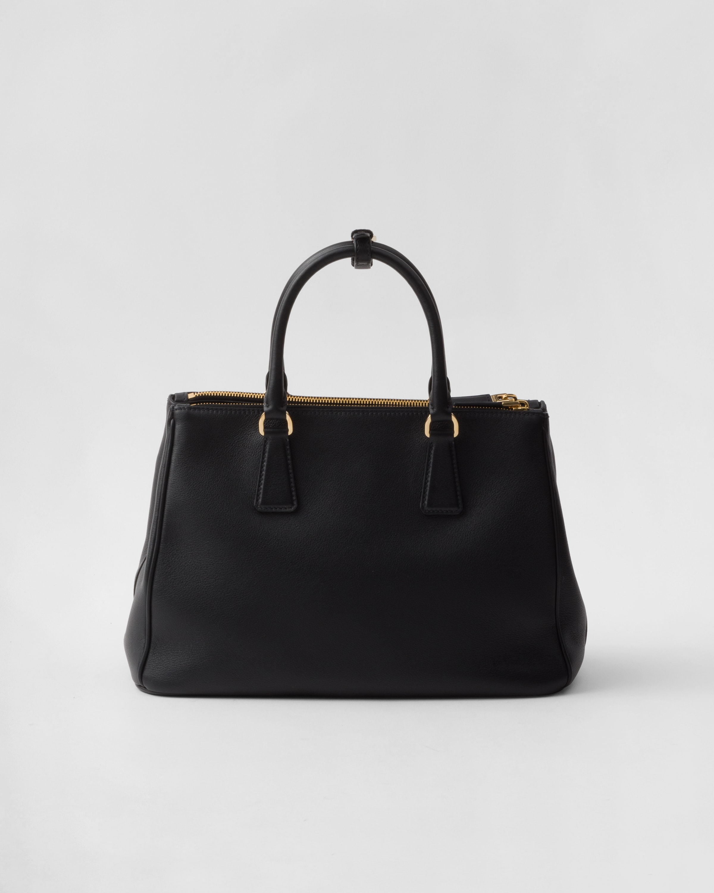 Black/geranium Large Prada Galleria Leather Bag With Floral Black/geranium Large Prada Galleria Leather Bag With Floral