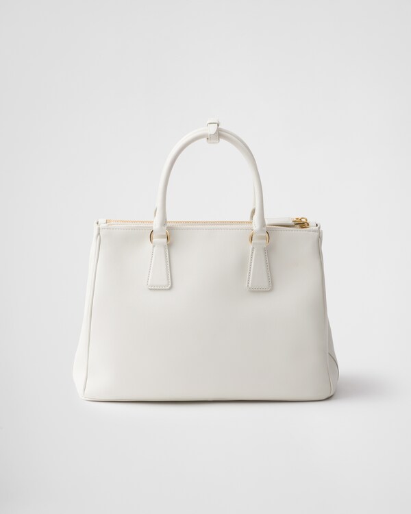 White/pineapple Yellow Large Prada Galleria Leather Bag With Floral ...