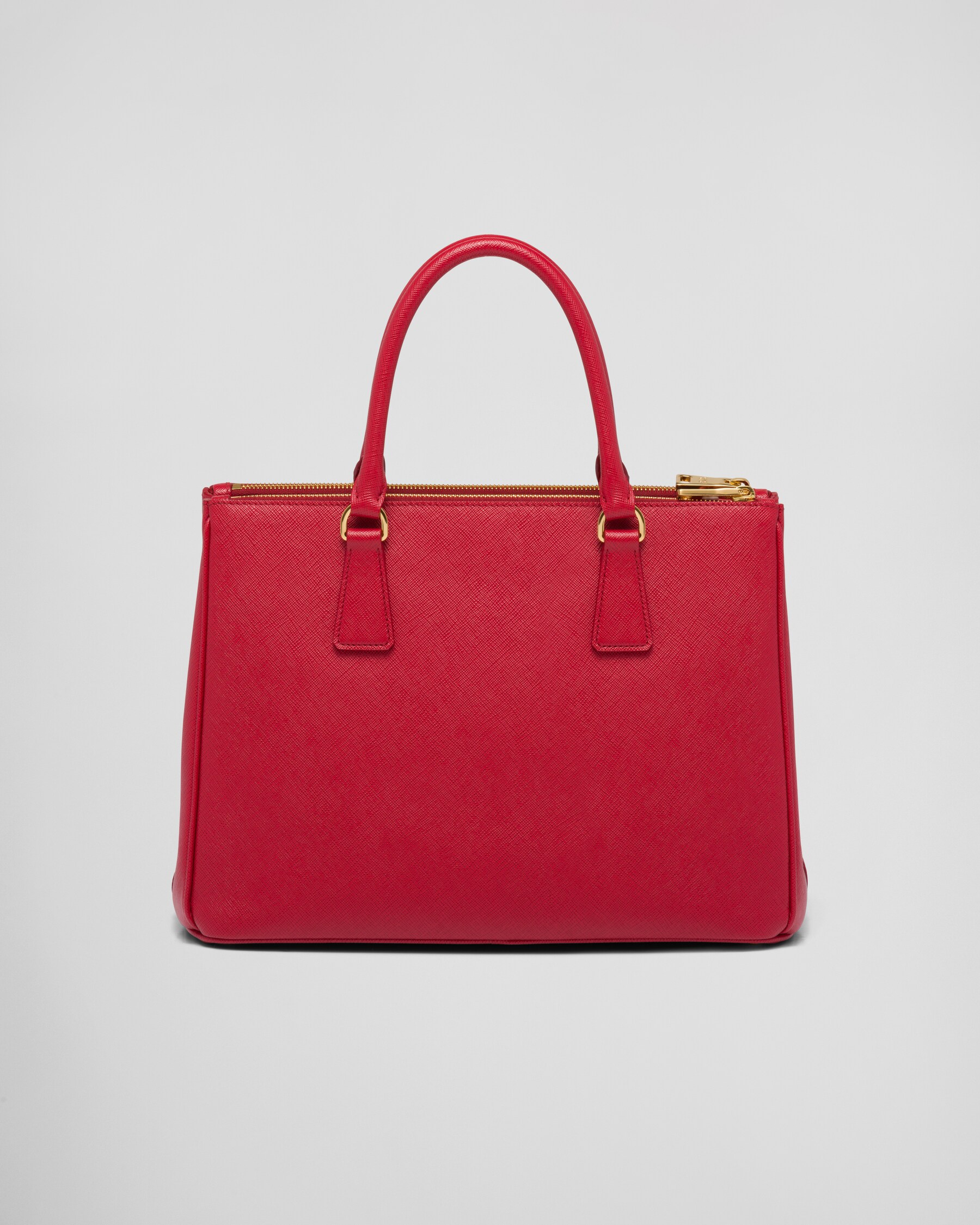 Fiery Red Large Prada Galleria Saffiano Leather Bag | PRADA