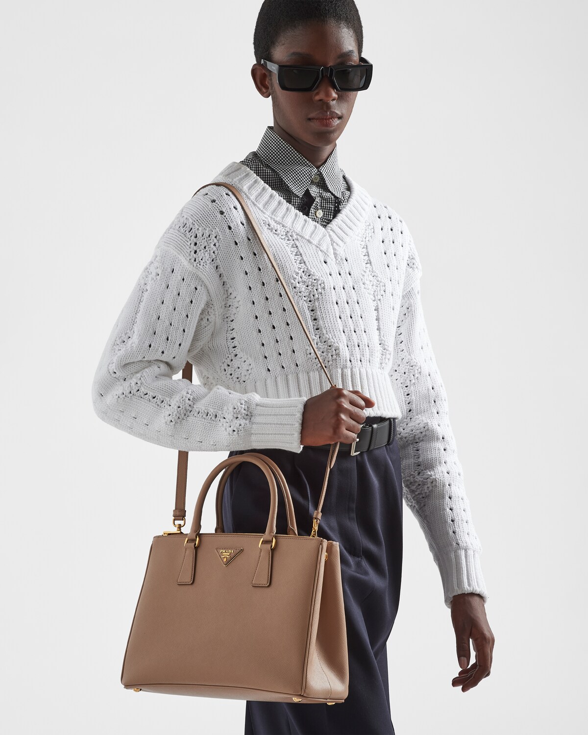 Cameo Large Prada Galleria Saffiano Leather Bag | PRADA