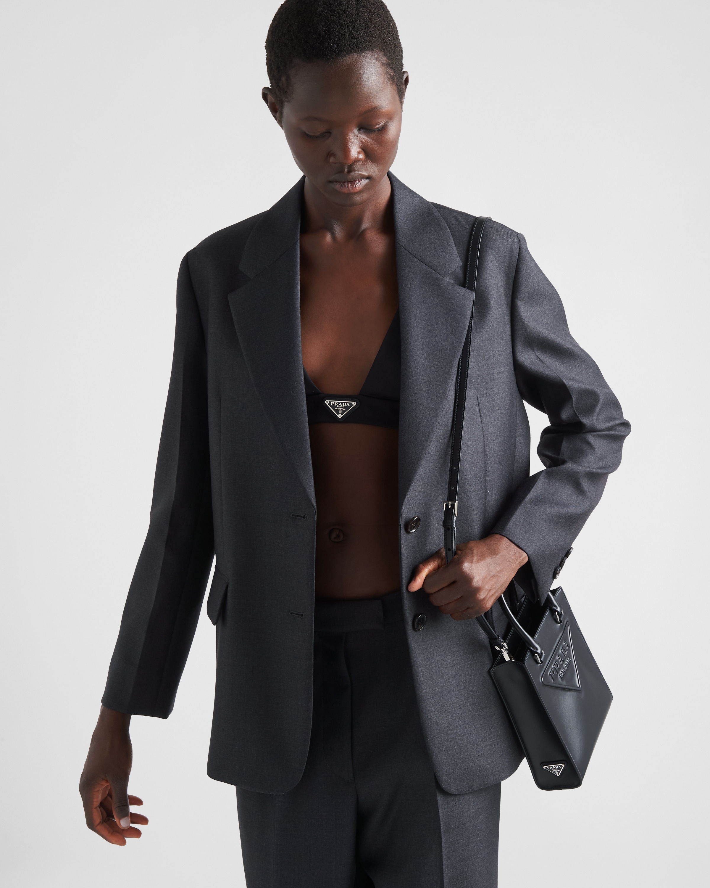 Black Leather handbag | Prada