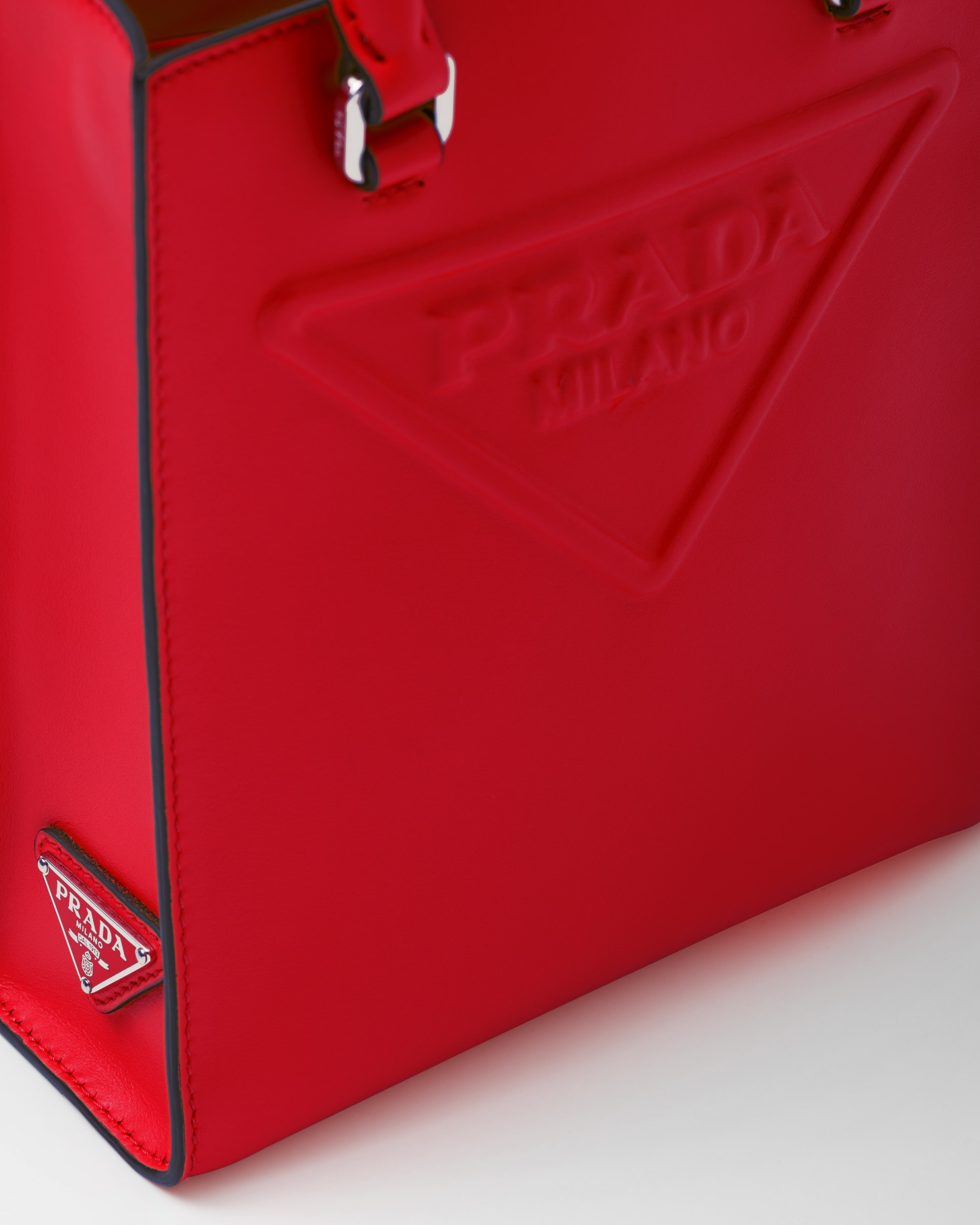 Red Leather handbag | Prada