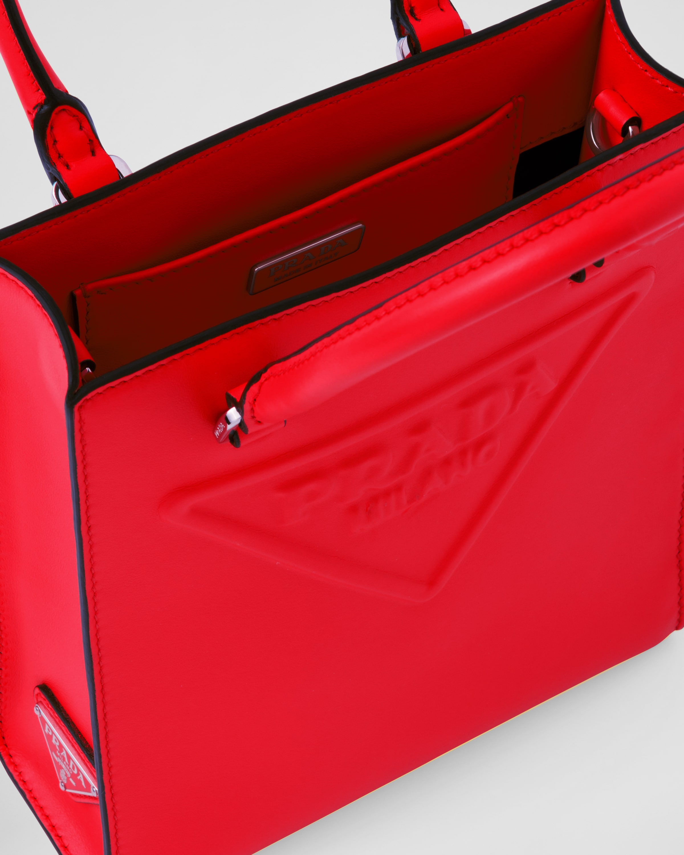 Red Leather handbag | Prada