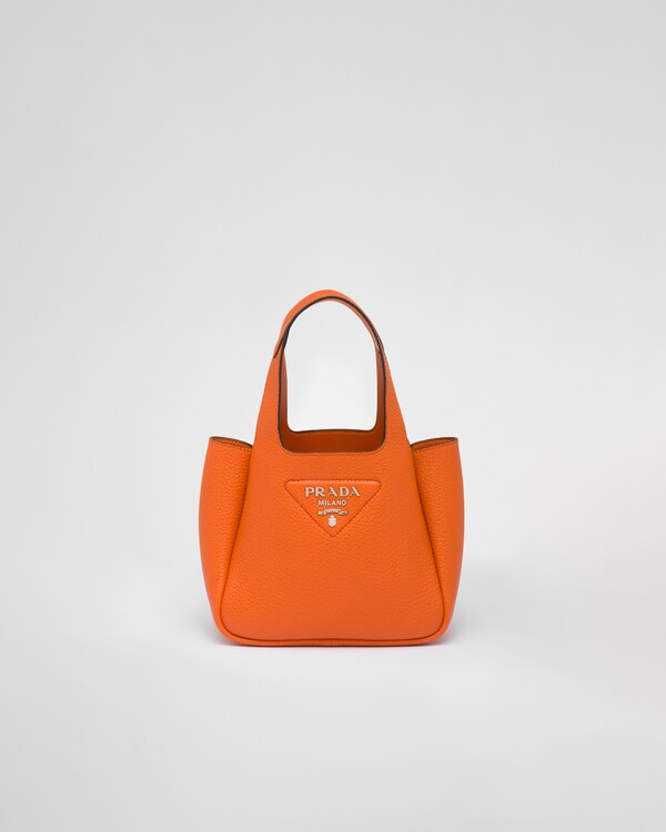 Papaya Leather Mini Bag | PRADA