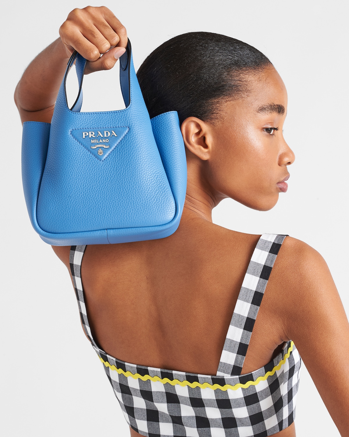 Wave Leather Mini Bag | PRADA