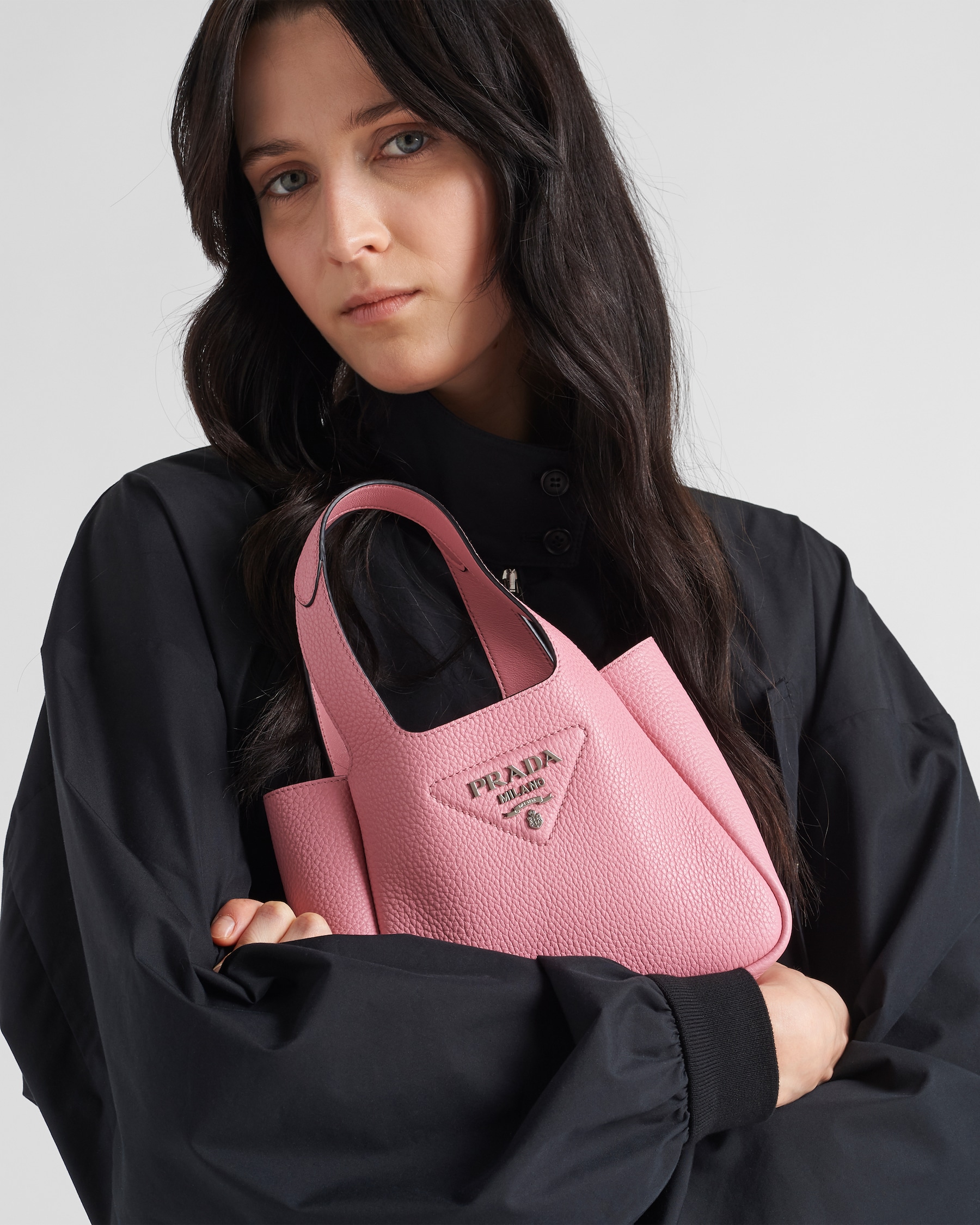 Petal Pink Leather Mini Bag | PRADA