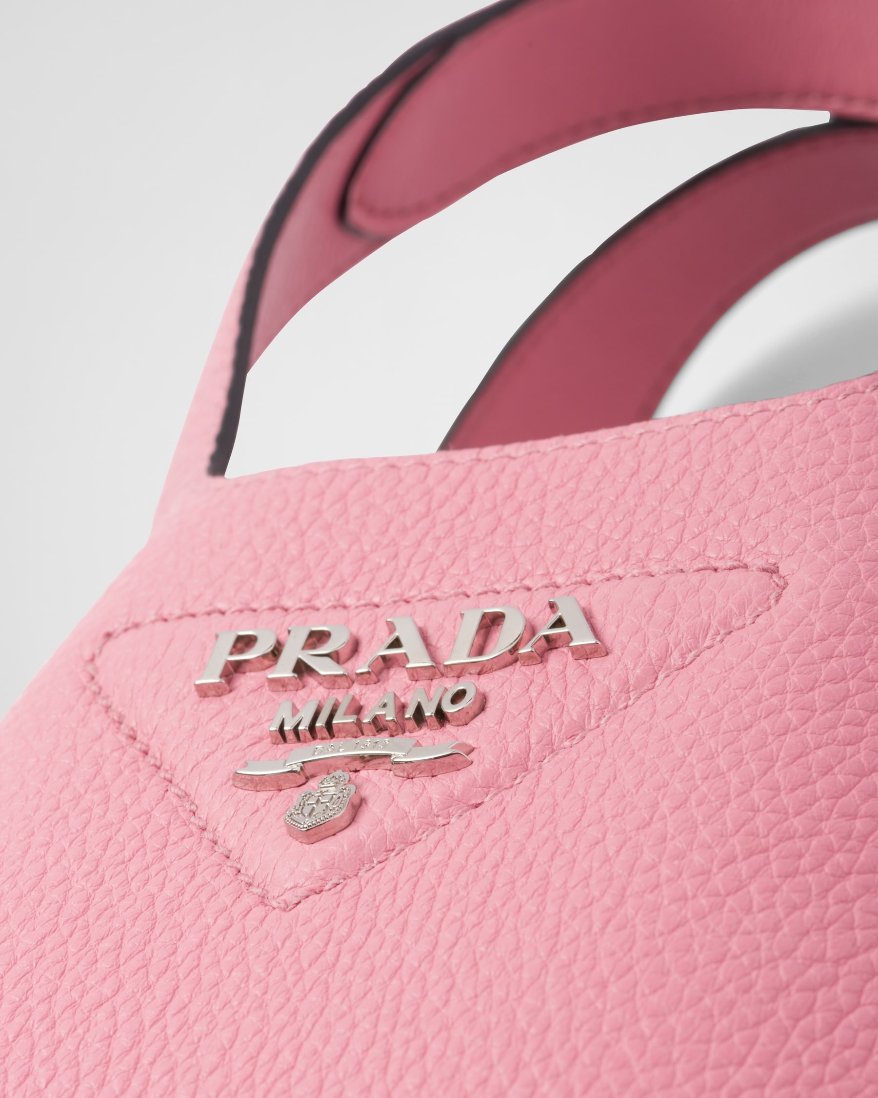 Petal Pink Leather Mini Bag | PRADA