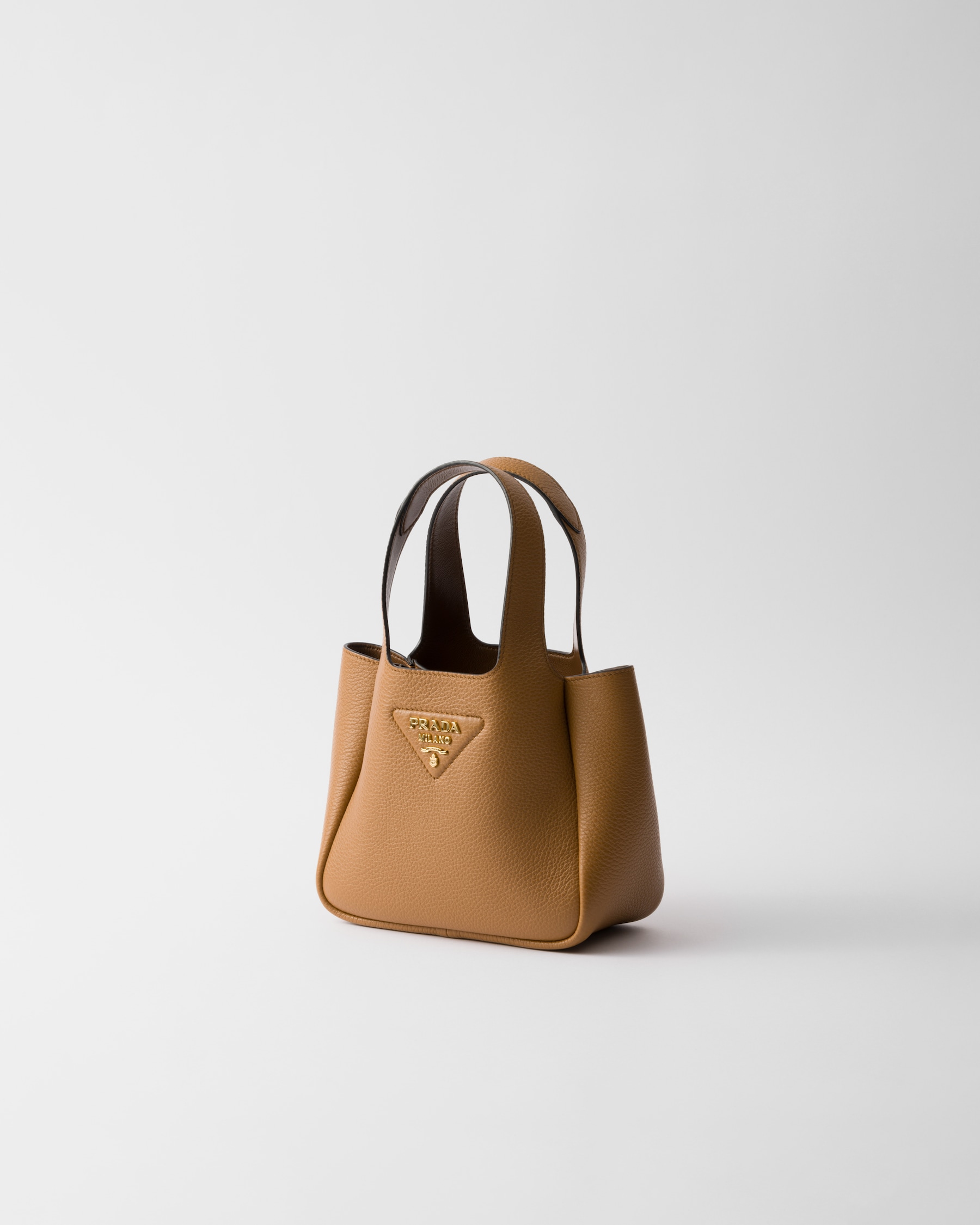 Caramel Leather Mini Handbag | PRADA