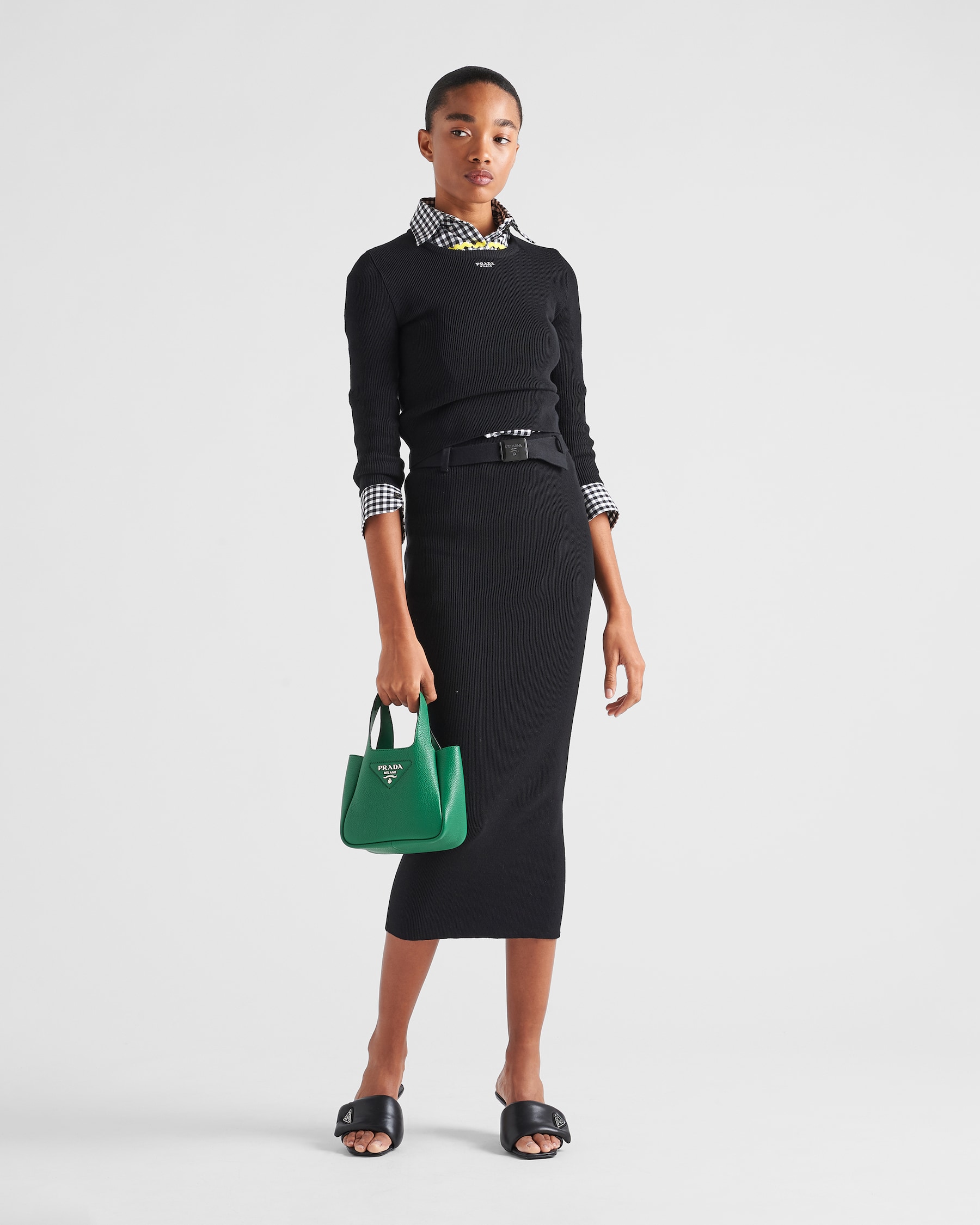 Green Leather Mini Bag | PRADA