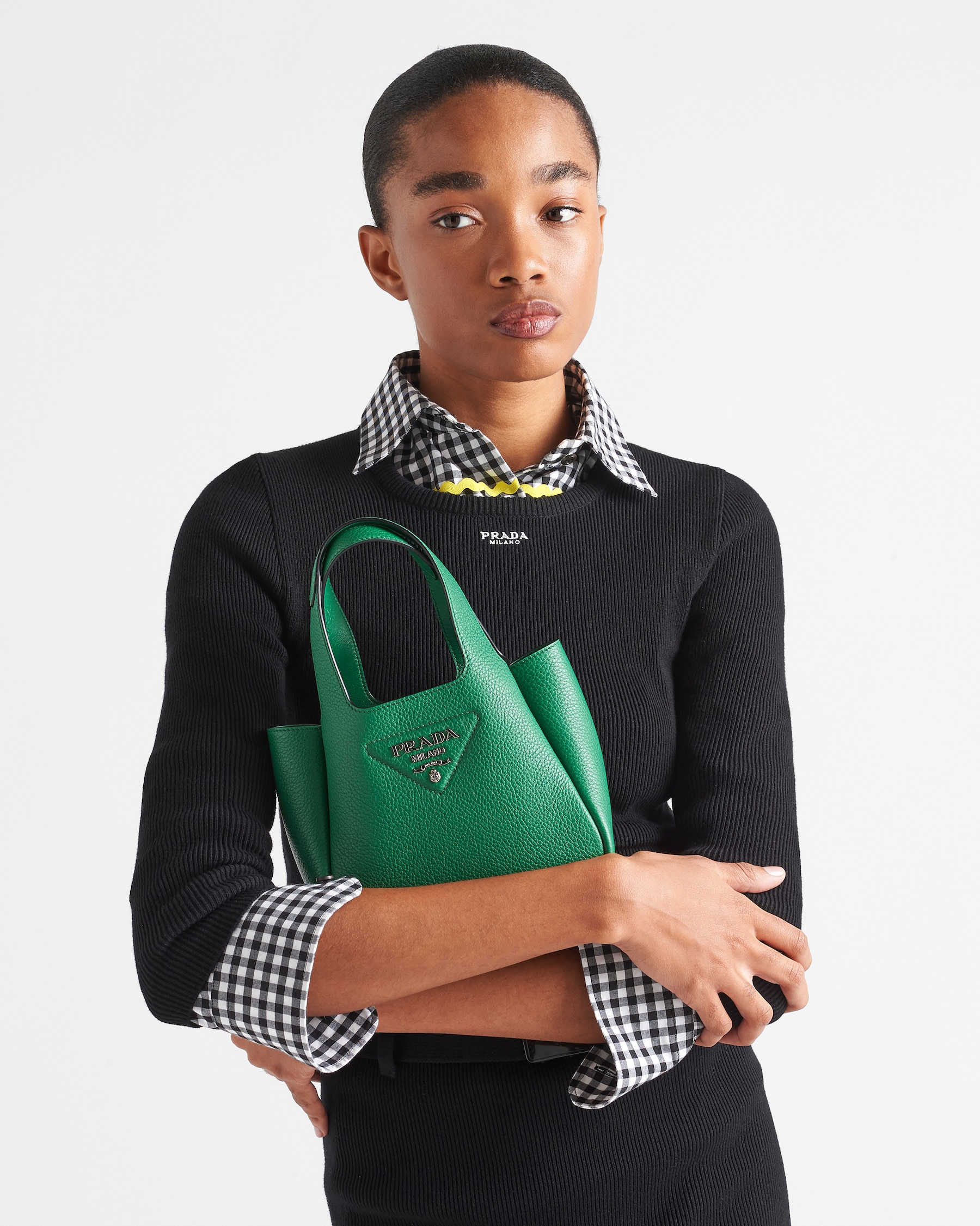 Green Leather Mini Bag | PRADA