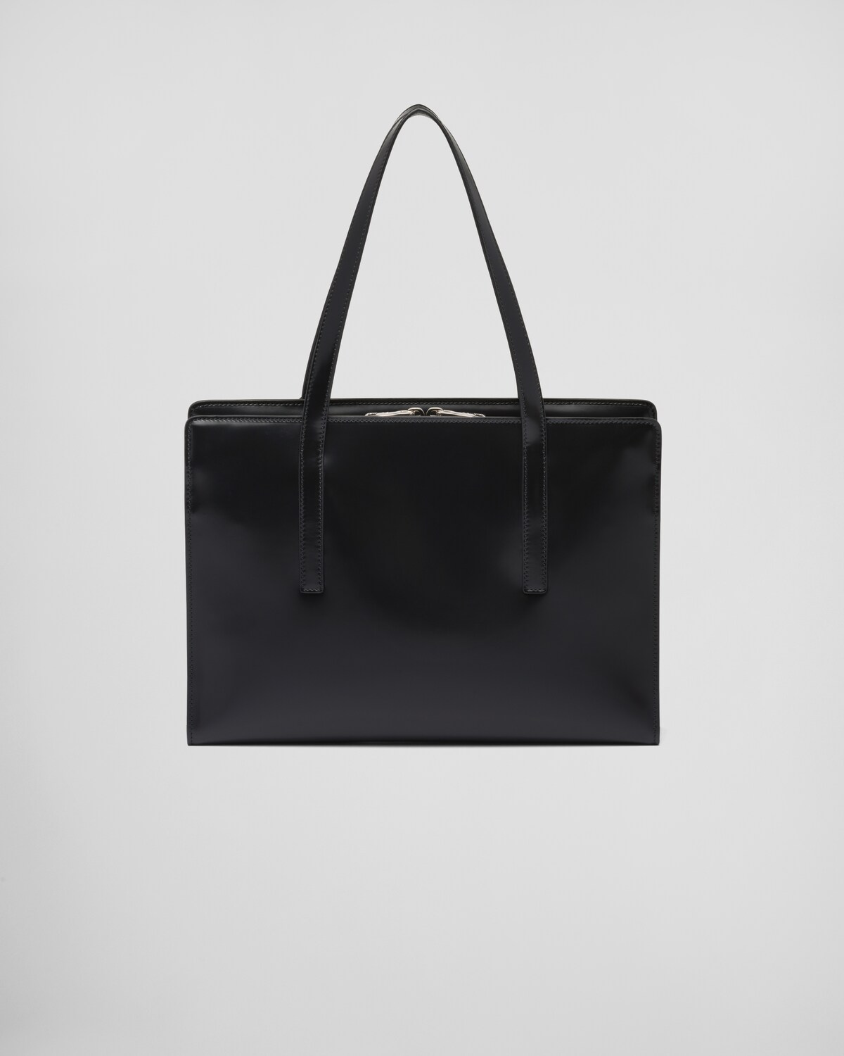 Black Prada Re-edition 1995 Brushed-leather Medium Handbag | PRADA