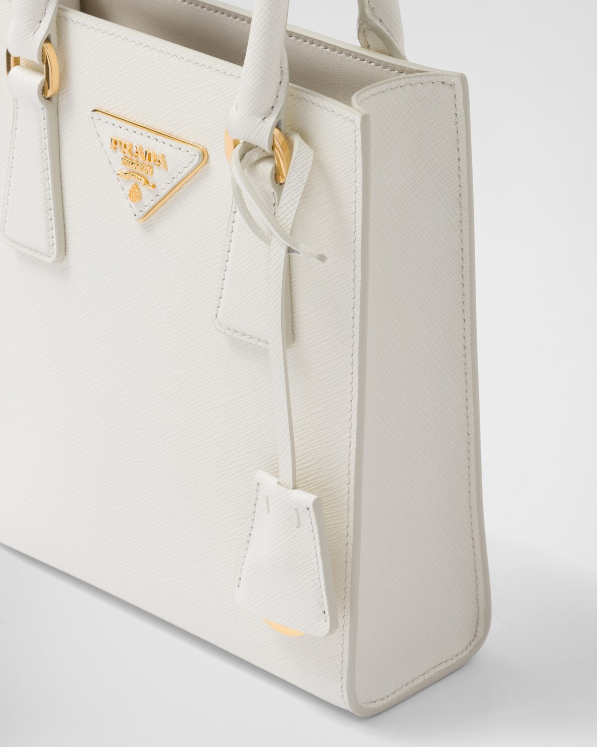 White Saffiano Leather Handbag | PRADA