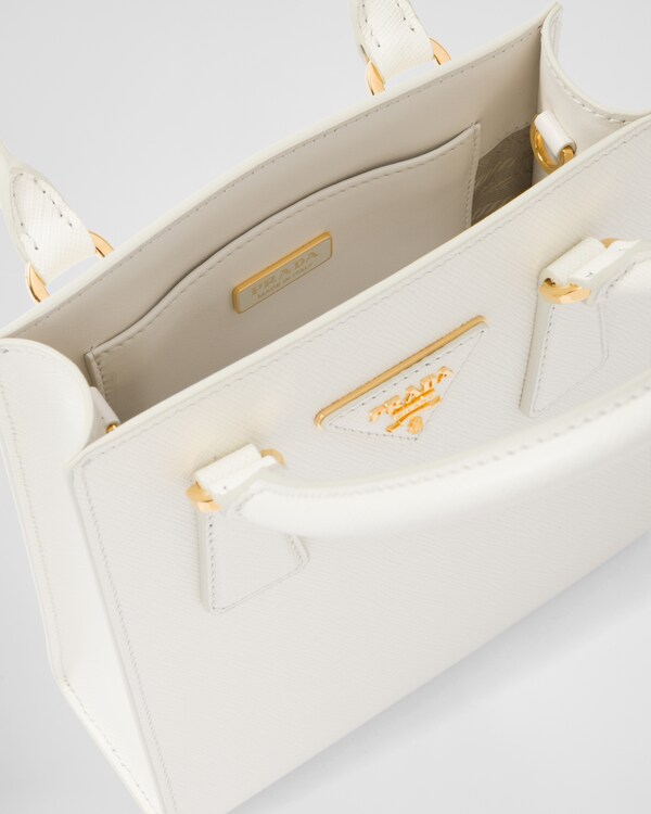White Saffiano Leather Handbag | PRADA