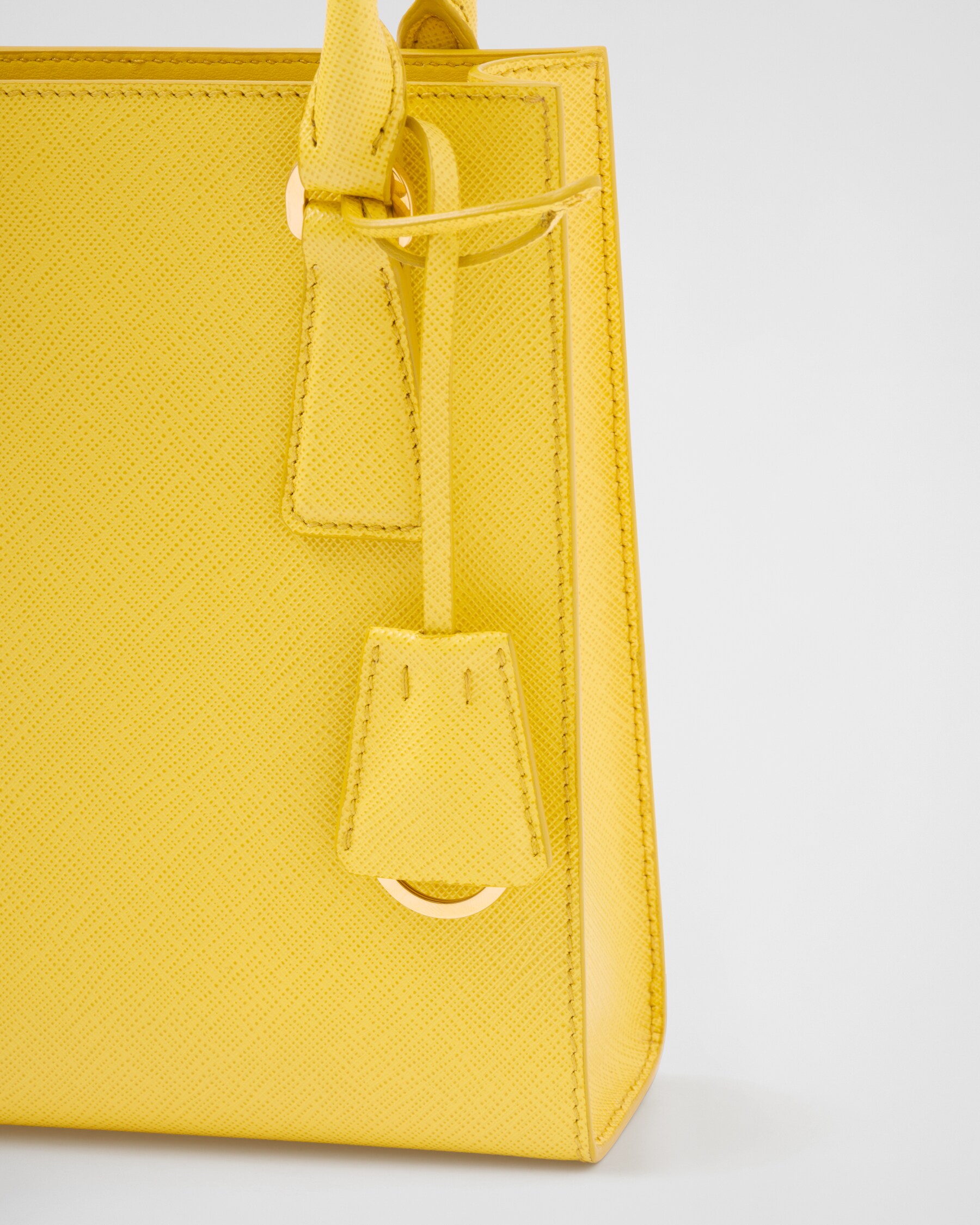 Sunny Yellow Saffiano Leather Handbag | PRADA