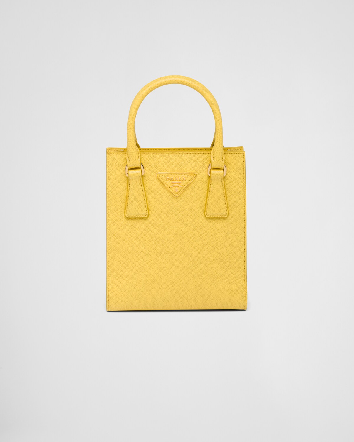 Sunny Yellow Saffiano Leather Handbag | PRADA