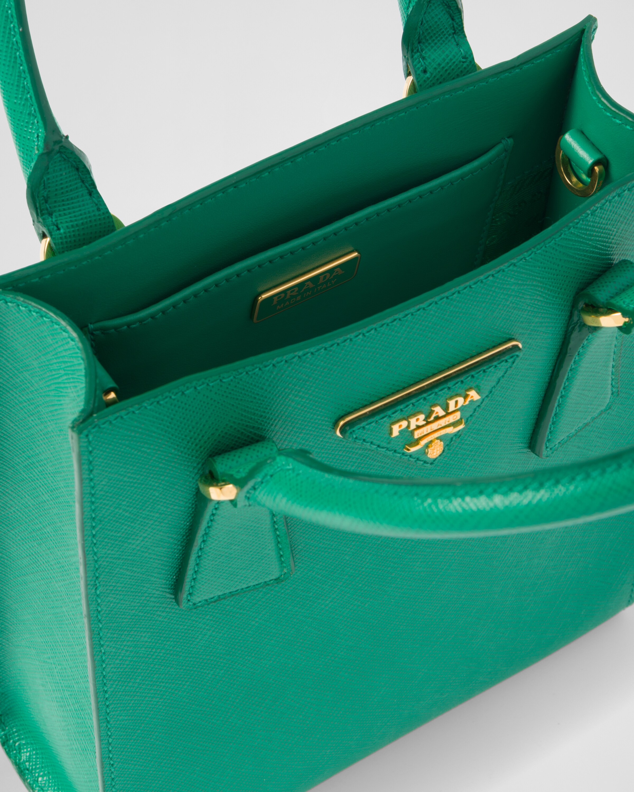 Mango Saffiano Leather Handbag | PRADA