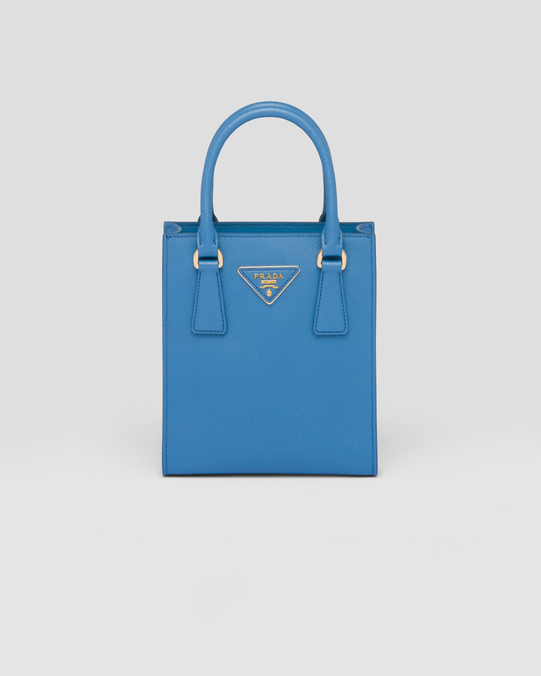 Light Blue Saffiano Leather Handbag | PRADA