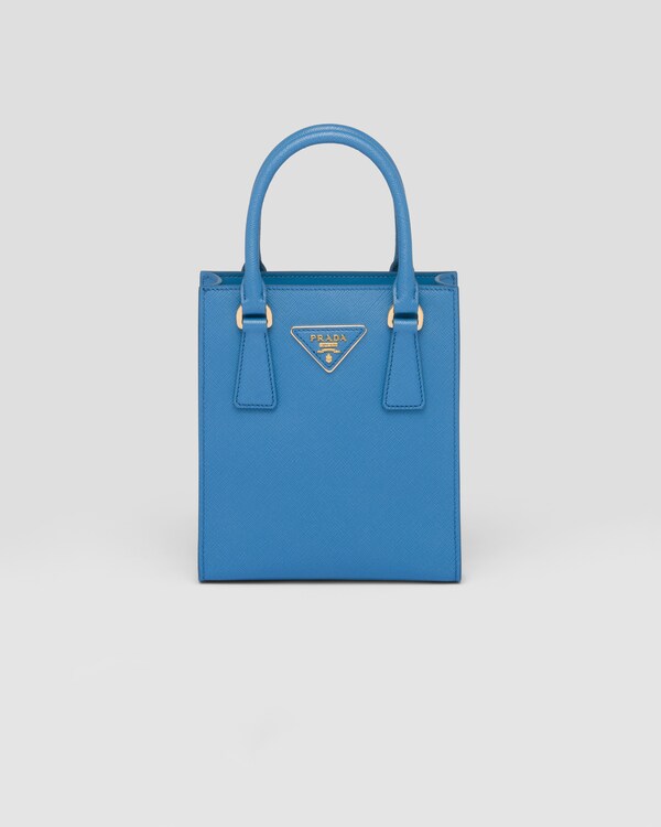 Light Blue Saffiano Leather Handbag | PRADA