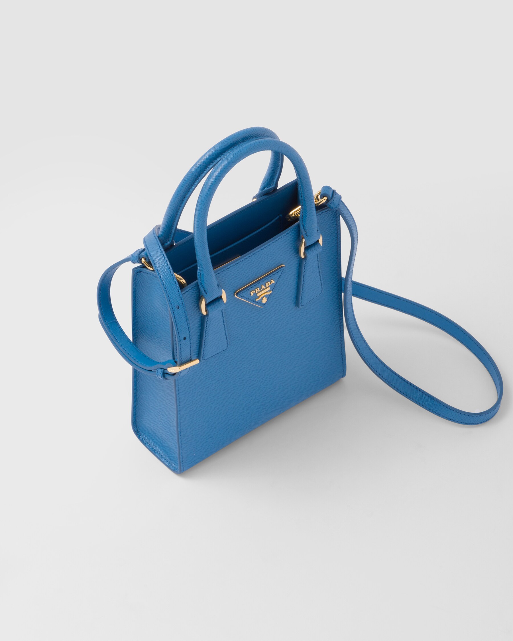 Light Blue Saffiano Leather Handbag | PRADA