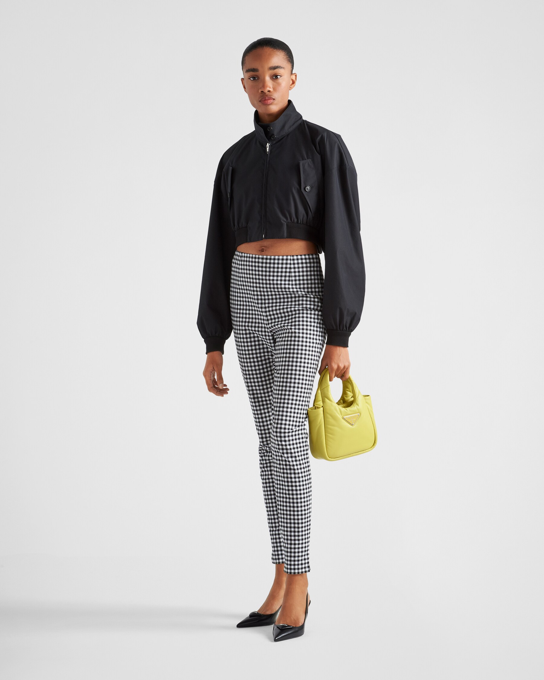 Citron Yellow Small Padded Prada Soft Nappa-leather Bag | PRADA
