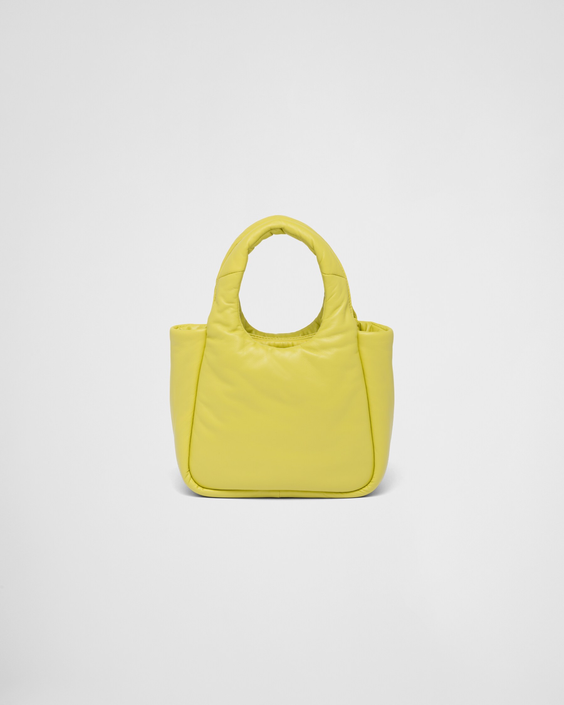 Citron Yellow Small Padded Prada Soft Nappa-leather Bag | PRADA