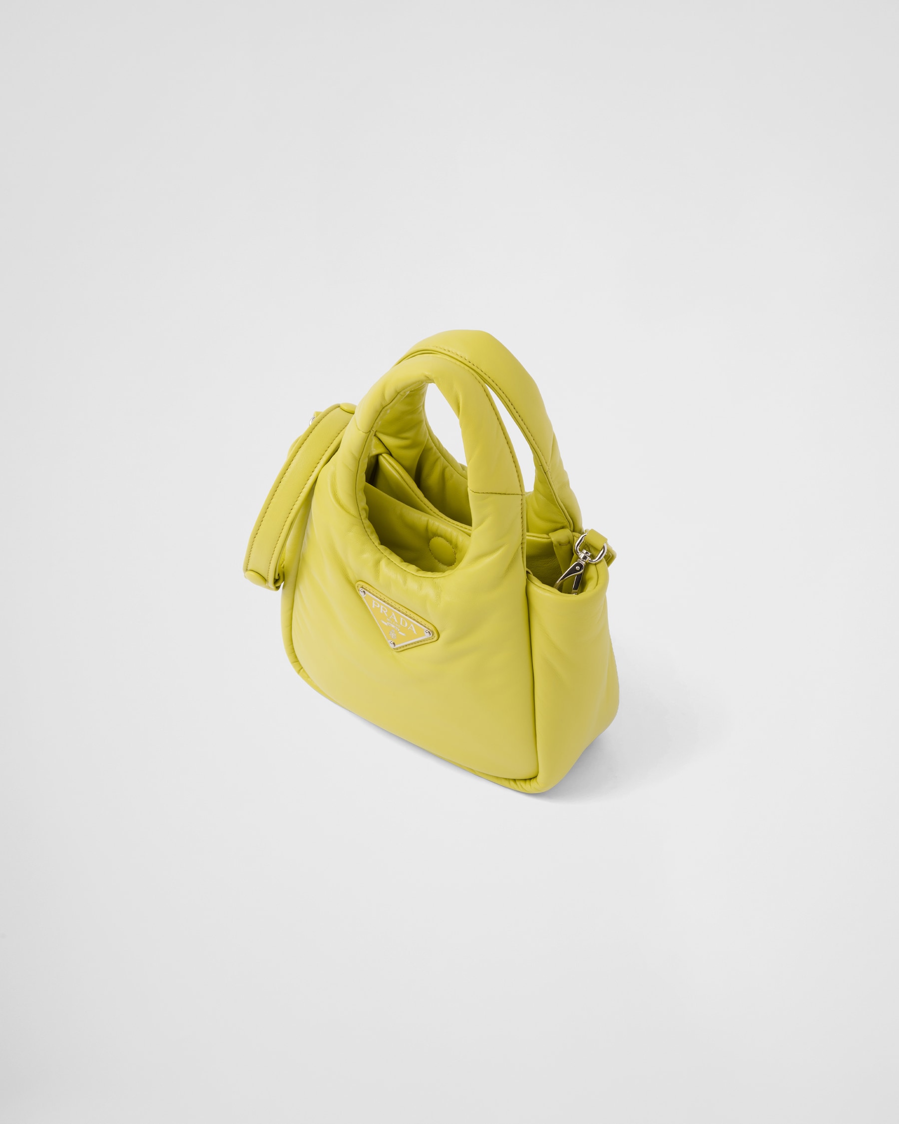 Citron Yellow Small Padded Prada Soft Nappa-leather Bag | PRADA