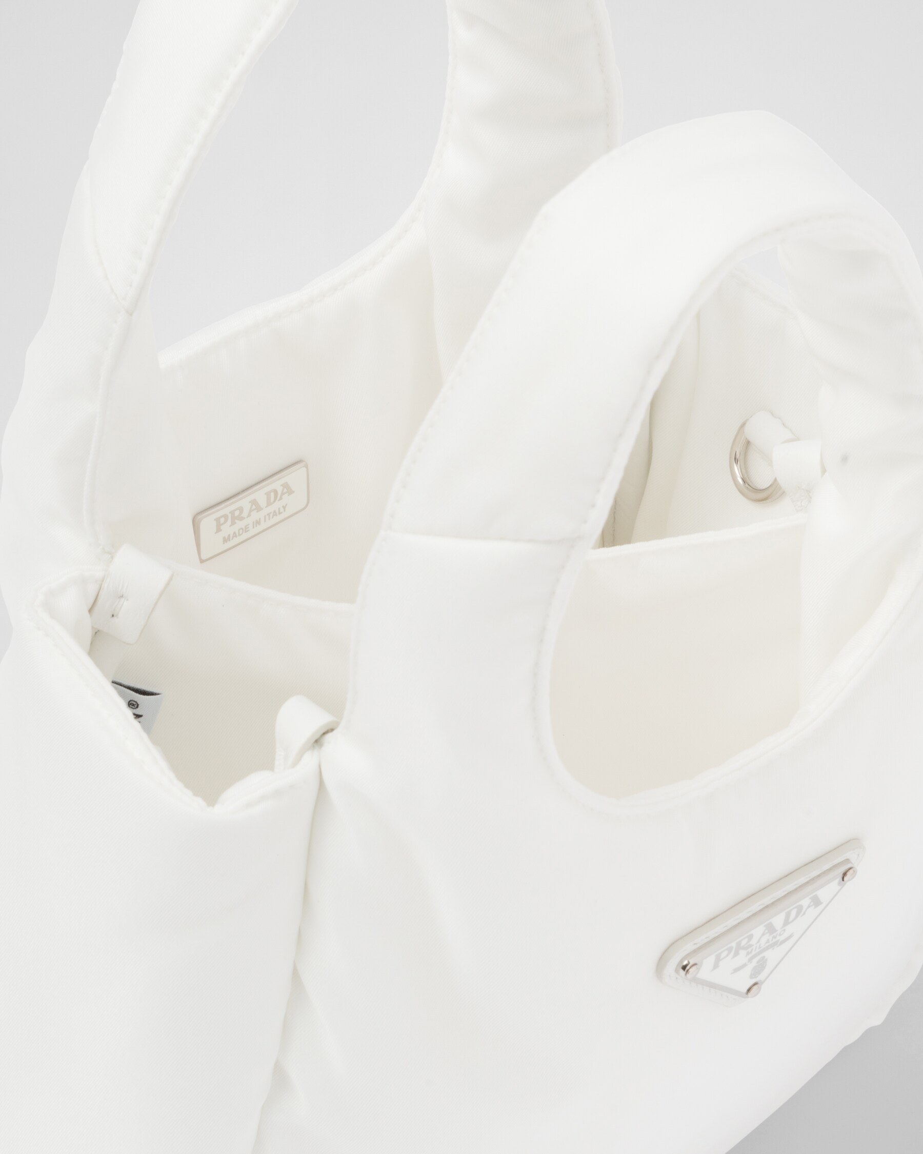 White Prada Soft Padded Re-nylon Mini-bag | PRADA
