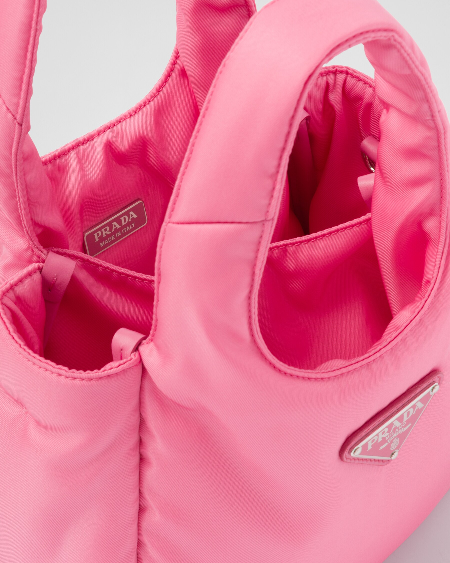 Begonia Pink Prada Soft Padded Re-nylon Mini-bag | PRADA
