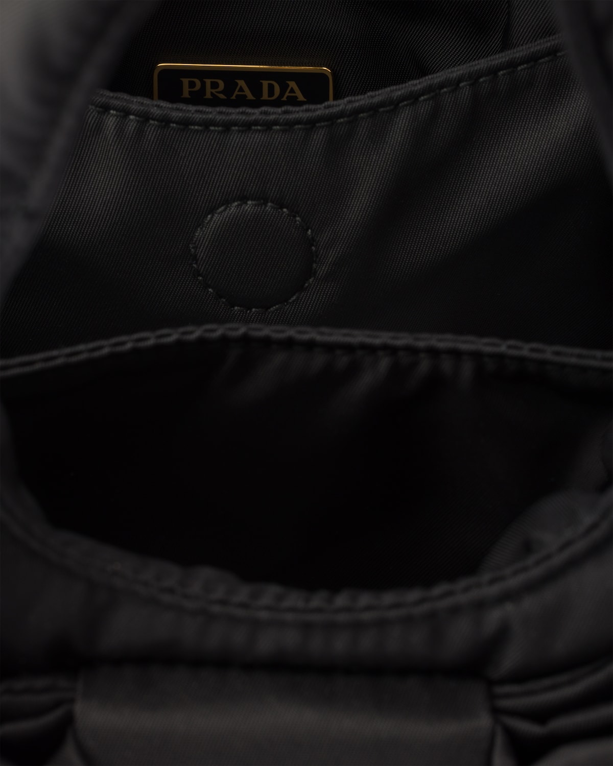 Black Padded Re-nylon Mini-bag With Bow | PRADA