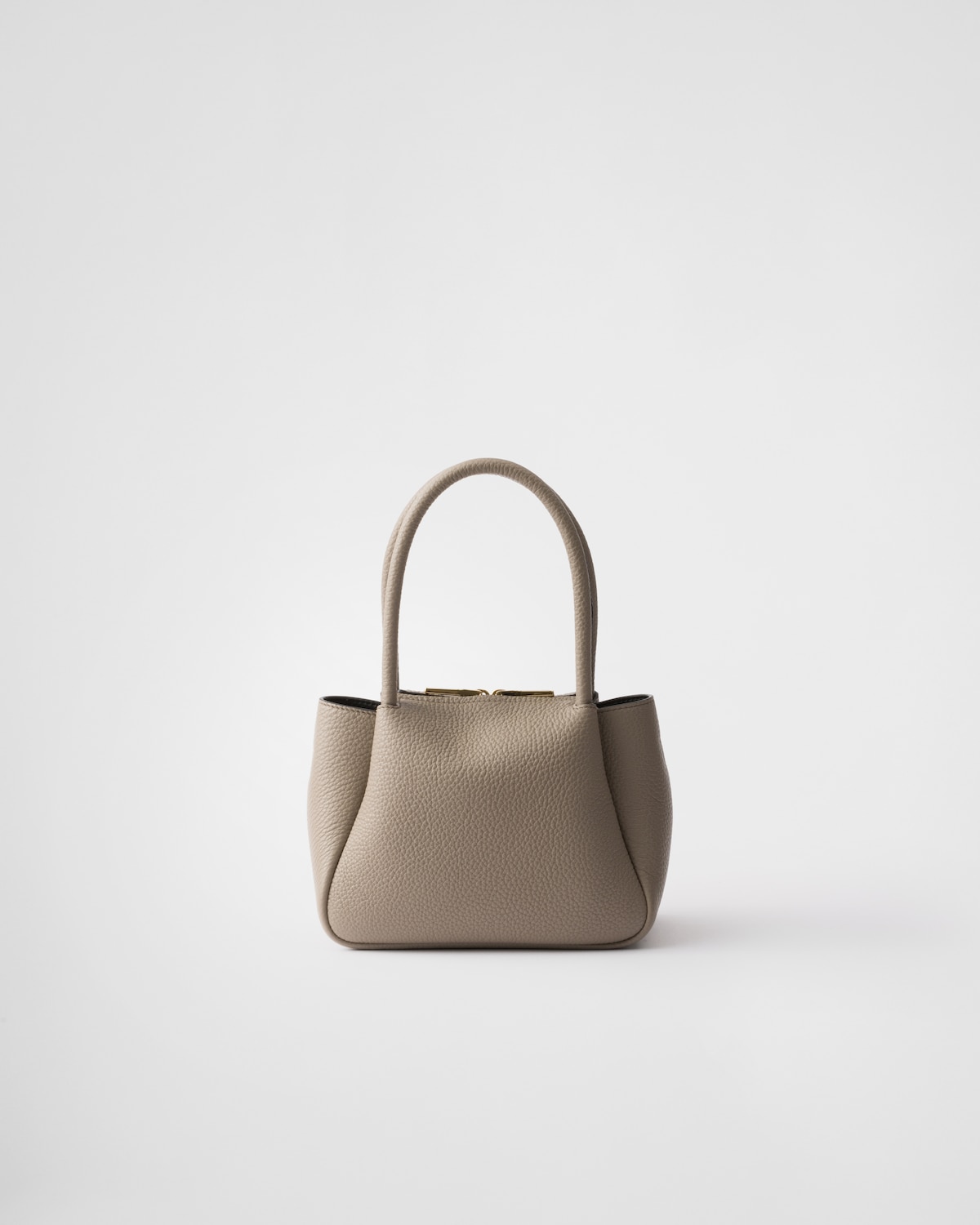 Clay Gray Leather Mini Handbag | PRADA
