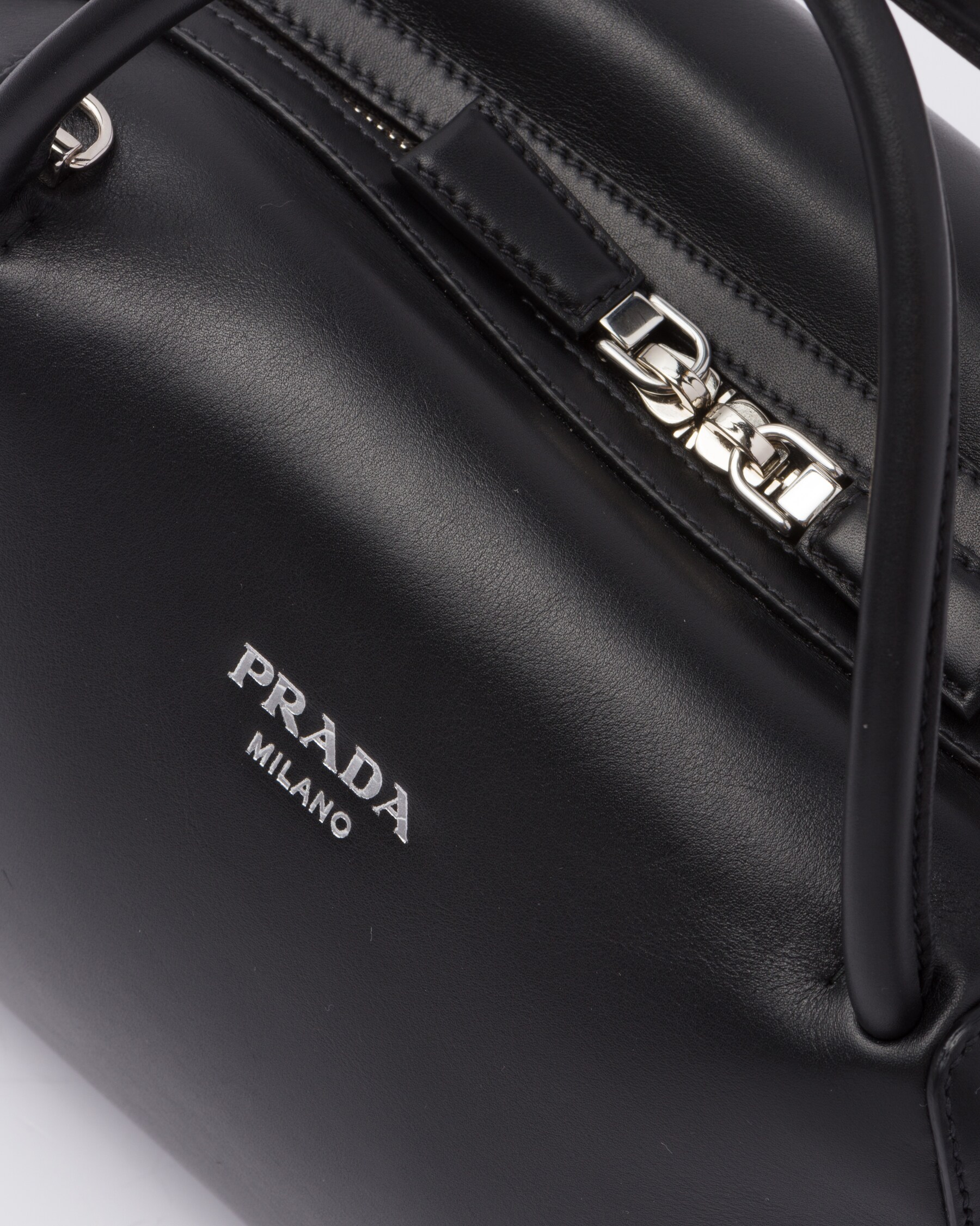 Black Medium Leather Prada Supernova Handbag | PRADA