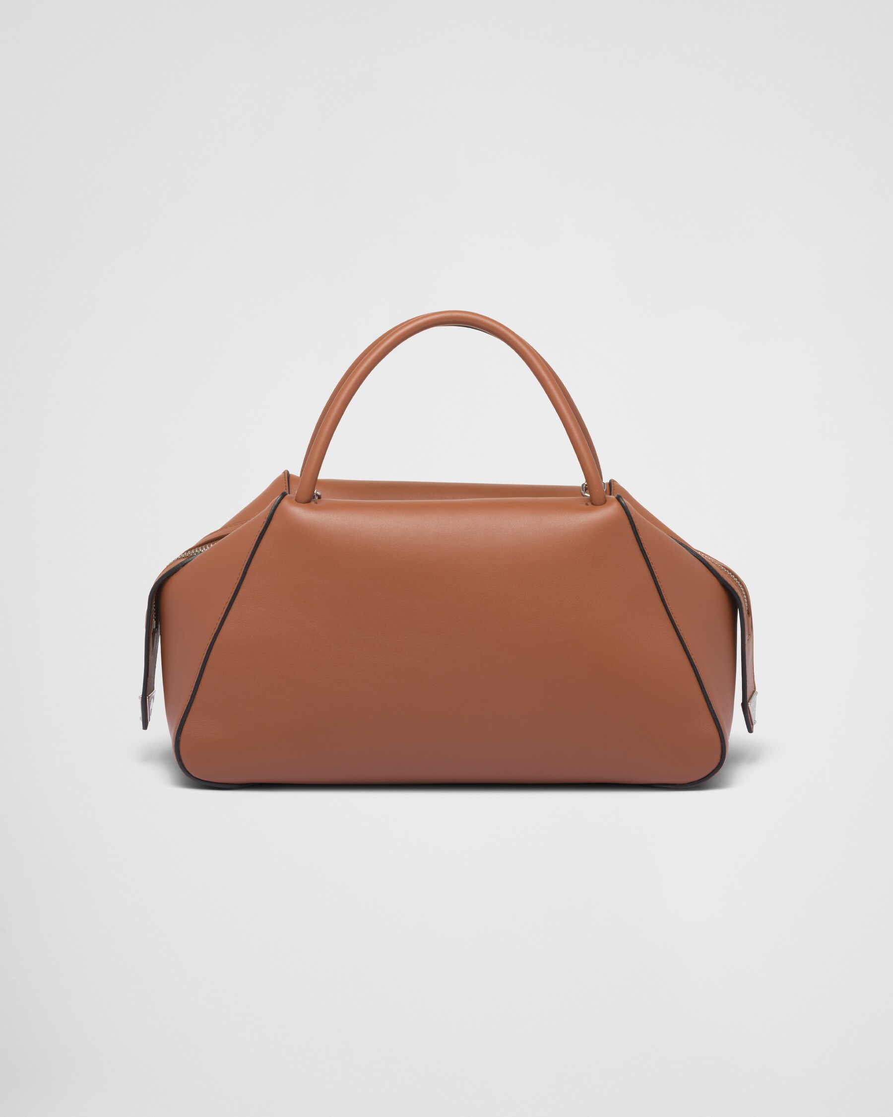 Cognac Medium Leather Prada Supernova Handbag | PRADA