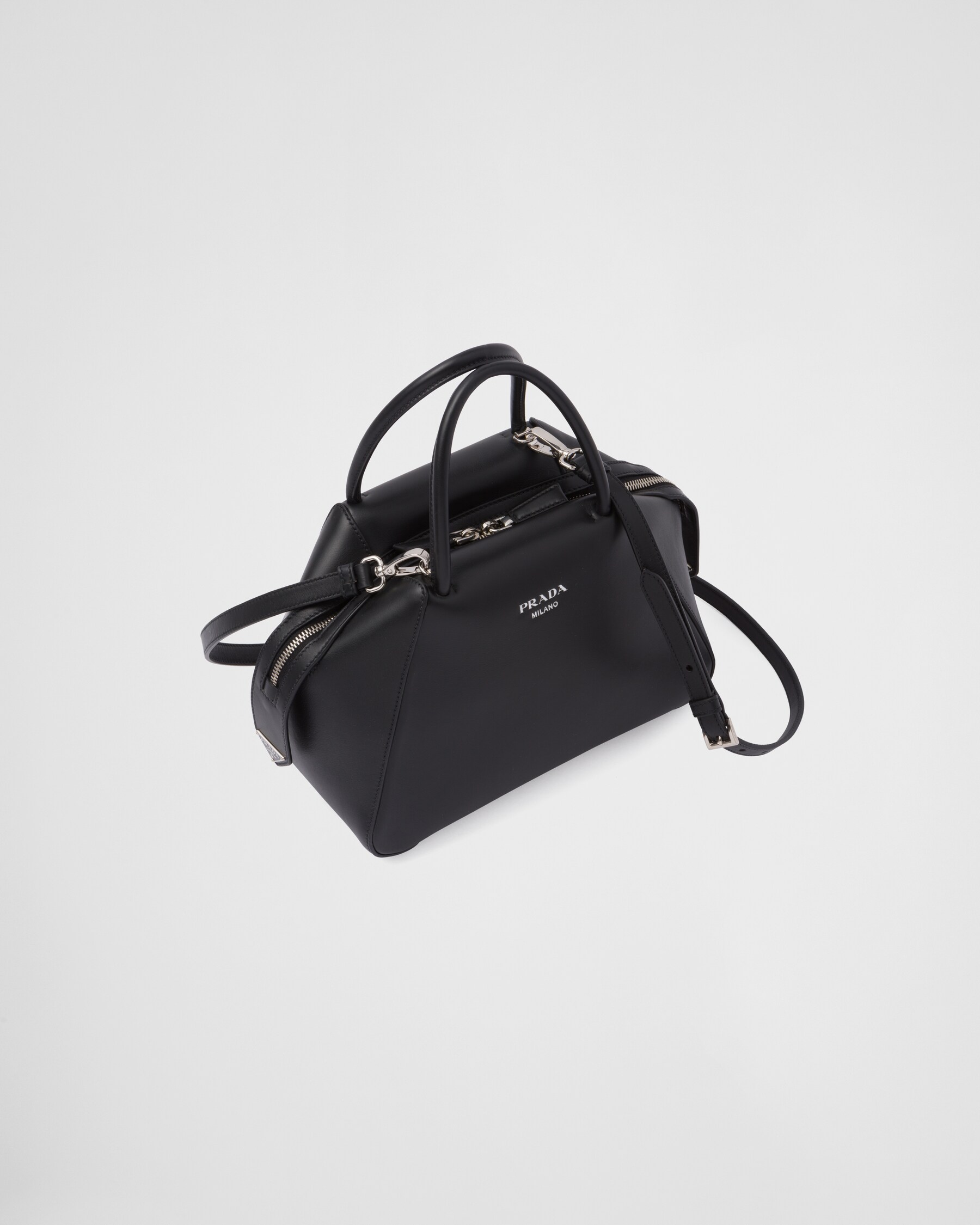 Black Small Leather Prada Supernova Handbag | PRADA