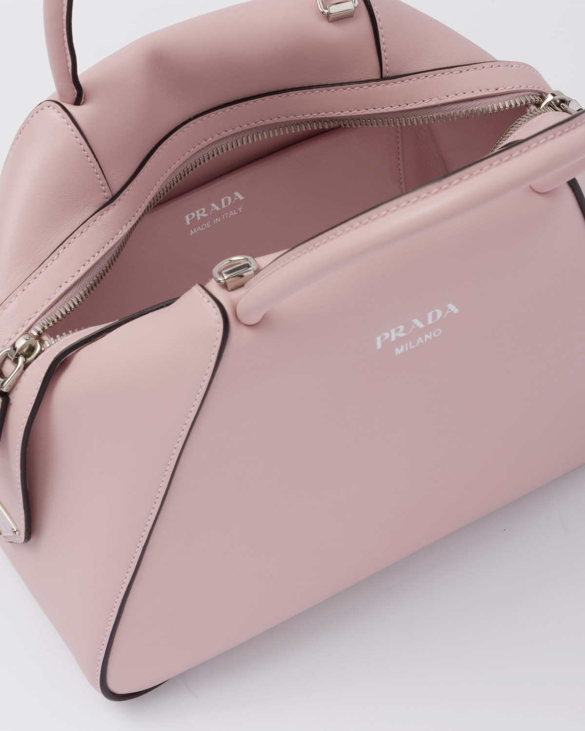 Alabaster Pink Small Leather Prada Supernova Handbag | PRADA