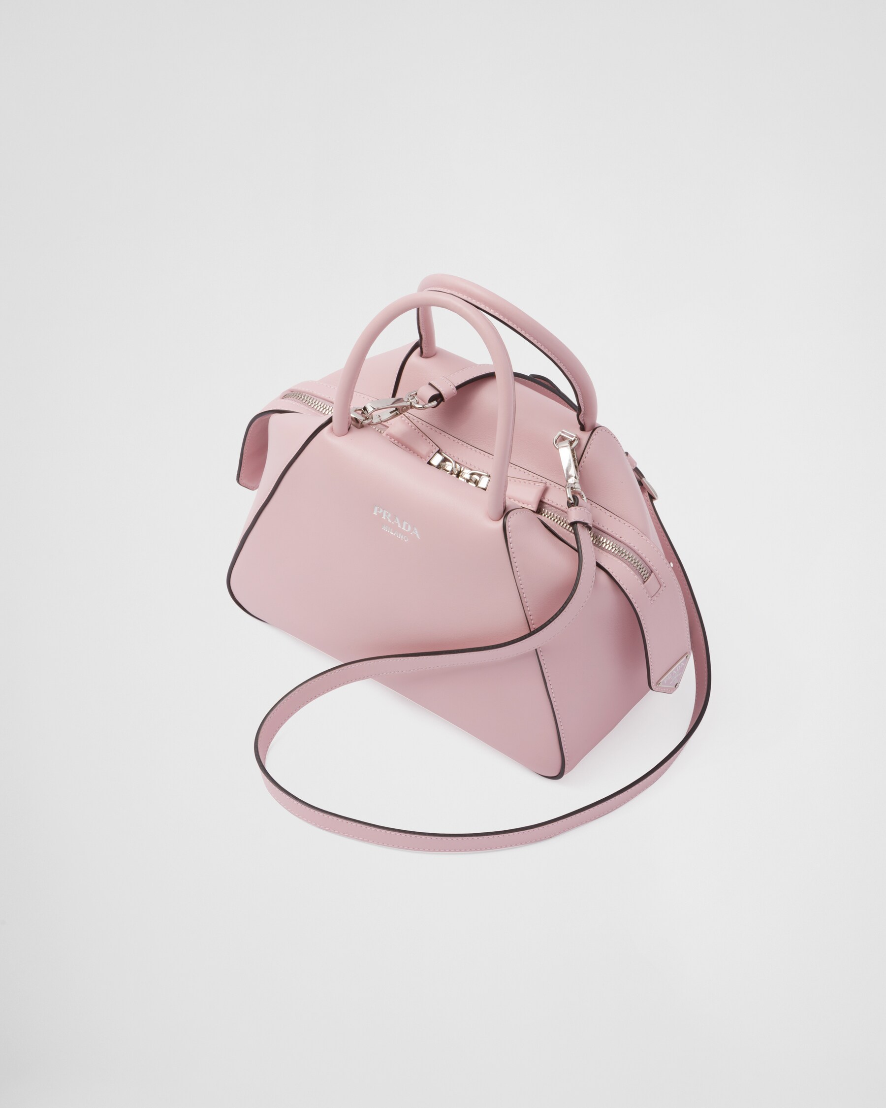 Alabaster Pink Small Leather Prada Supernova Handbag | PRADA