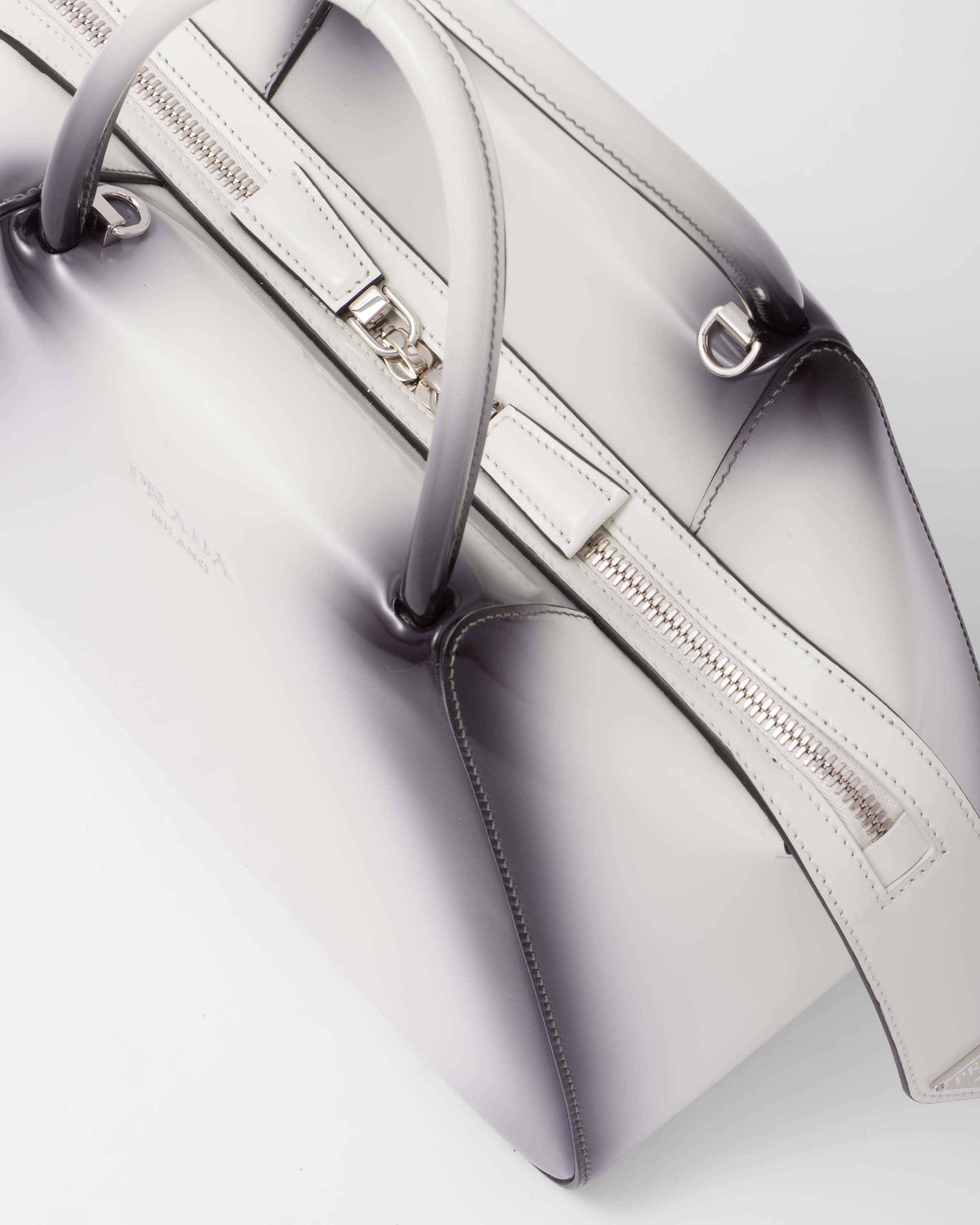 Gradient White Small Brushed Leather Prada Supernova Handbag Prada