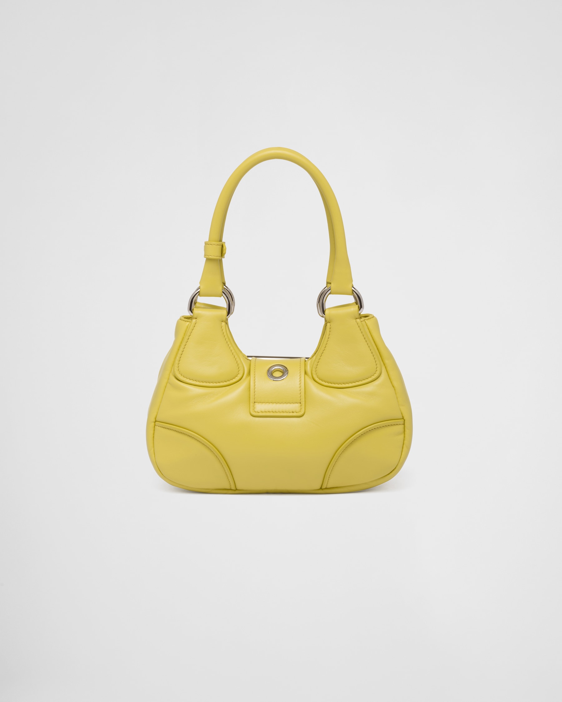 Citron Yellow Prada Moon Padded Nappa-leather Bag | PRADA