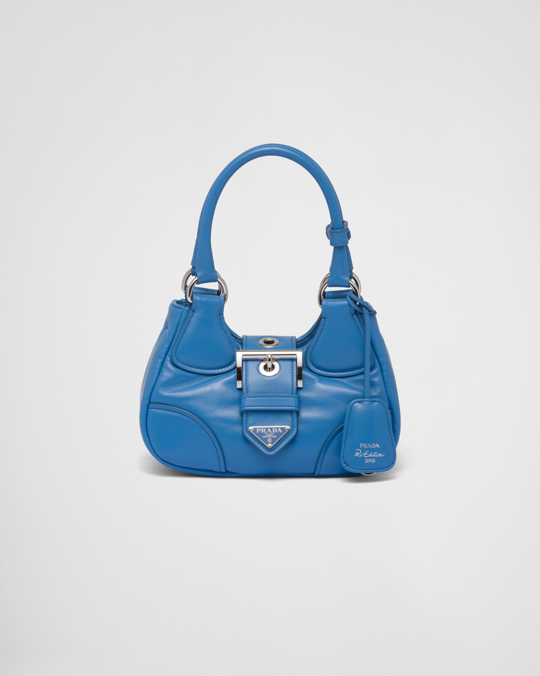 Light Blue Prada Moon Padded Nappa-leather Bag | PRADA